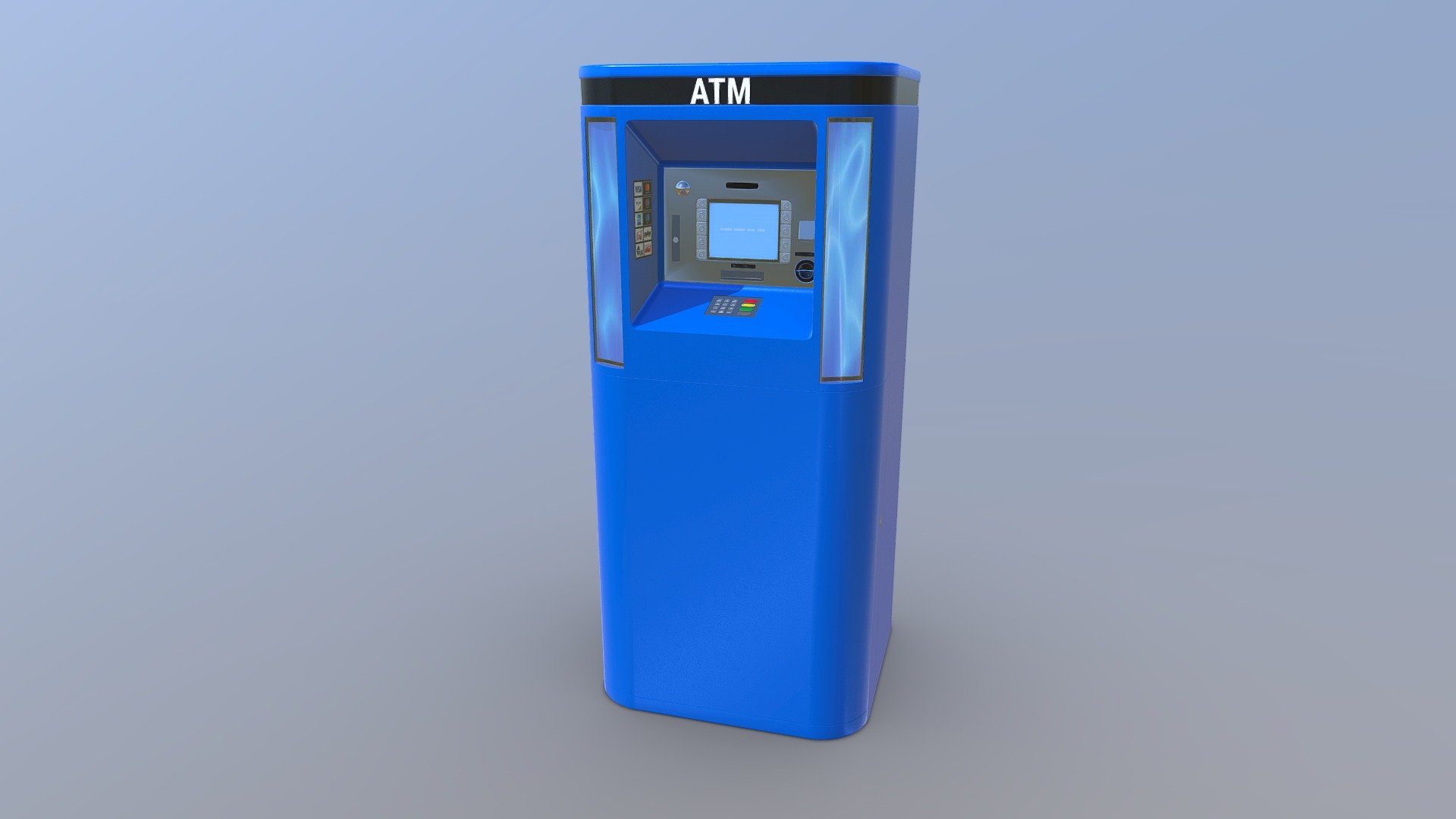 Bank ATM Machine - Game Ready - Buy Royalty Free 3D model by ...