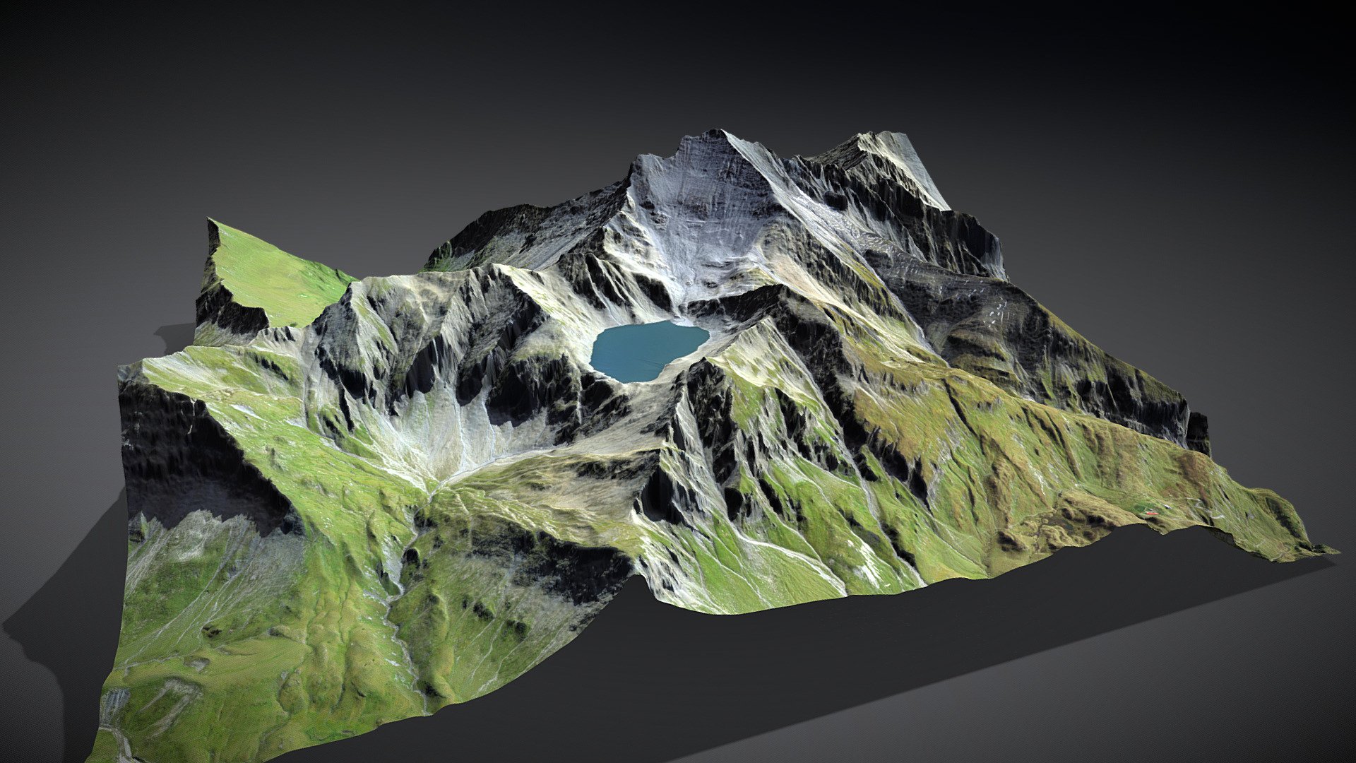 Piz Terri (3149m) - Buy Royalty Free 3D model by Xavier Fischer ...