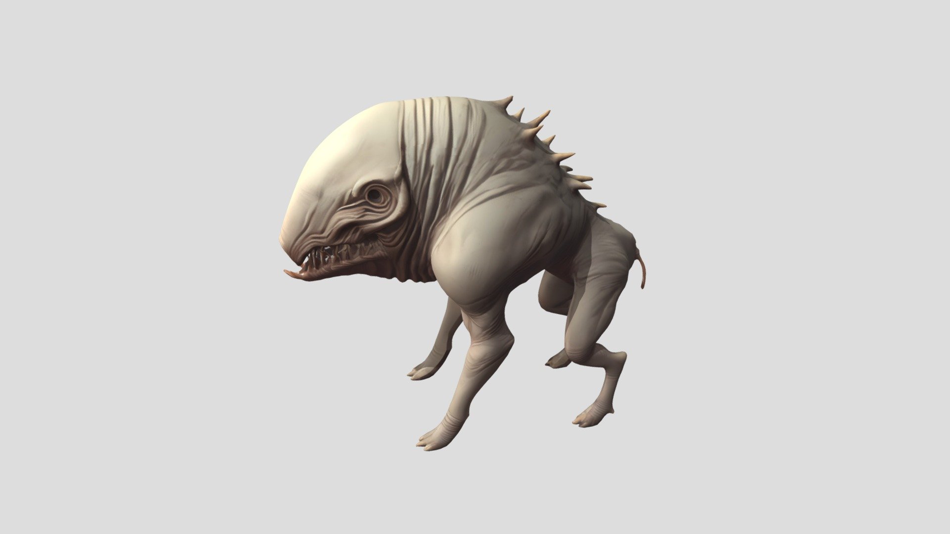 alien pig creature with unique features - Download Free 3D model by ...