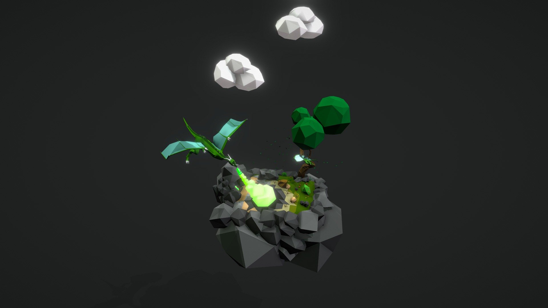 Infected Dragon Diorama - 3D model by Jack_Wilcox [32f5d3b] - Sketchfab