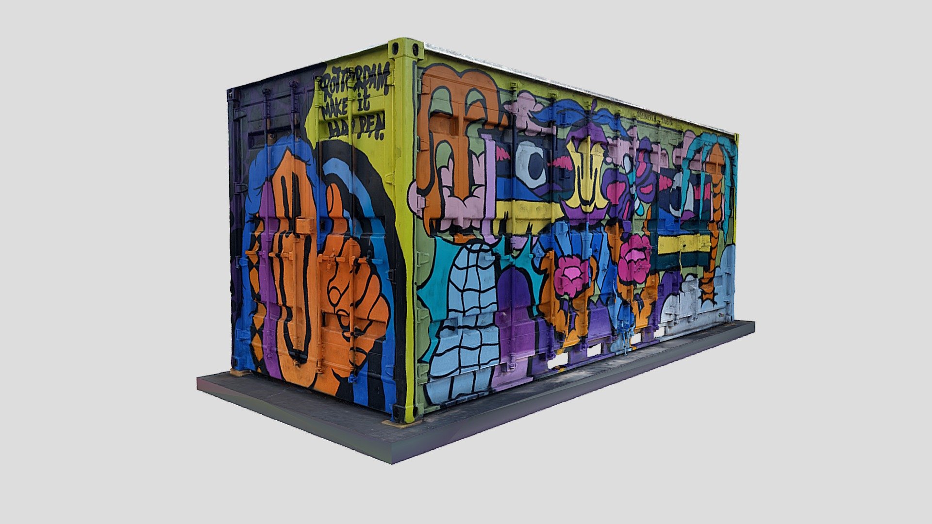 Graffiti Container - Buy Royalty Free 3D model by ScanLife [32f6648 ...