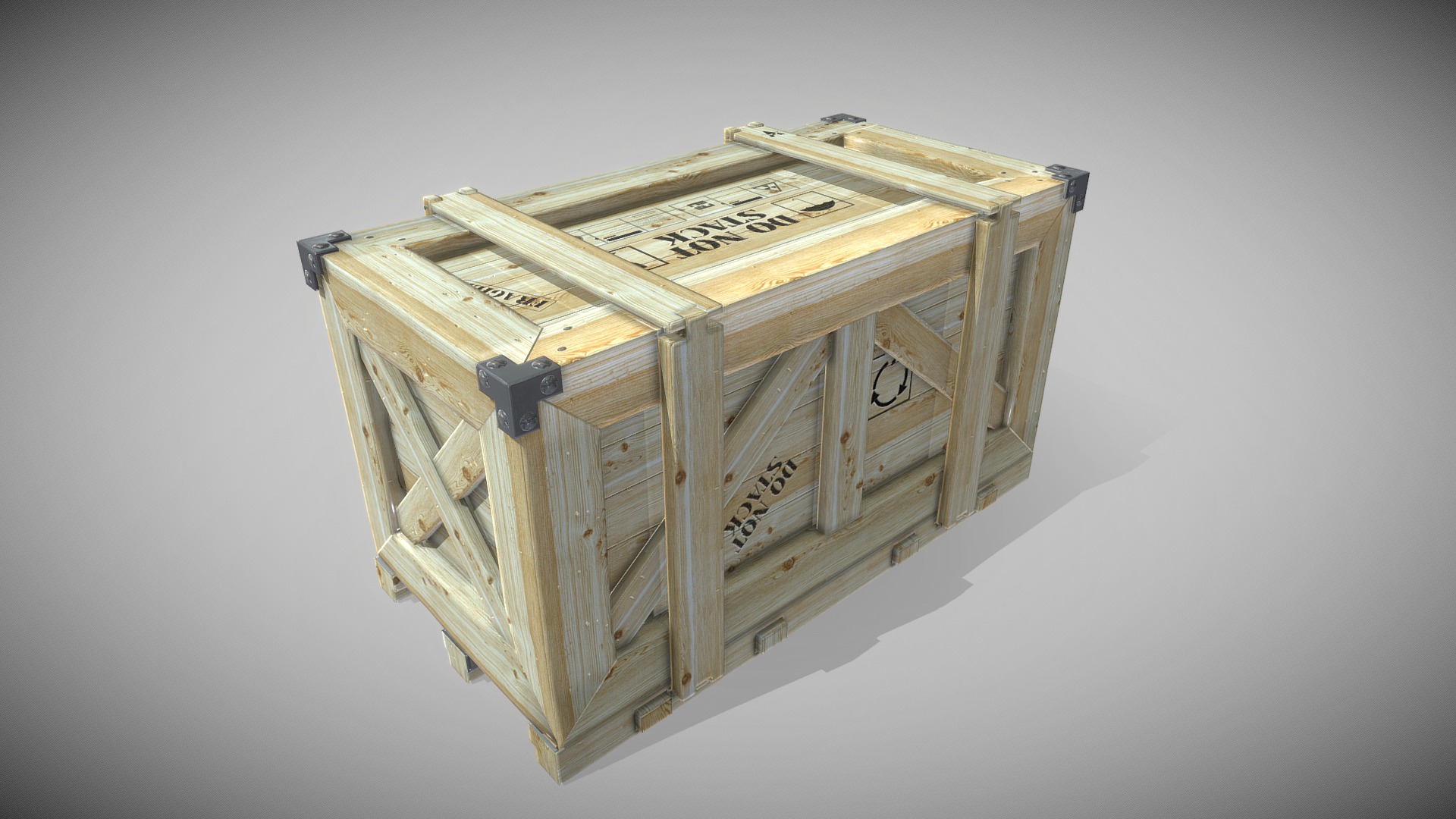 Wood Shipping Box - Download Free 3D model by macriciox [32f726f ...