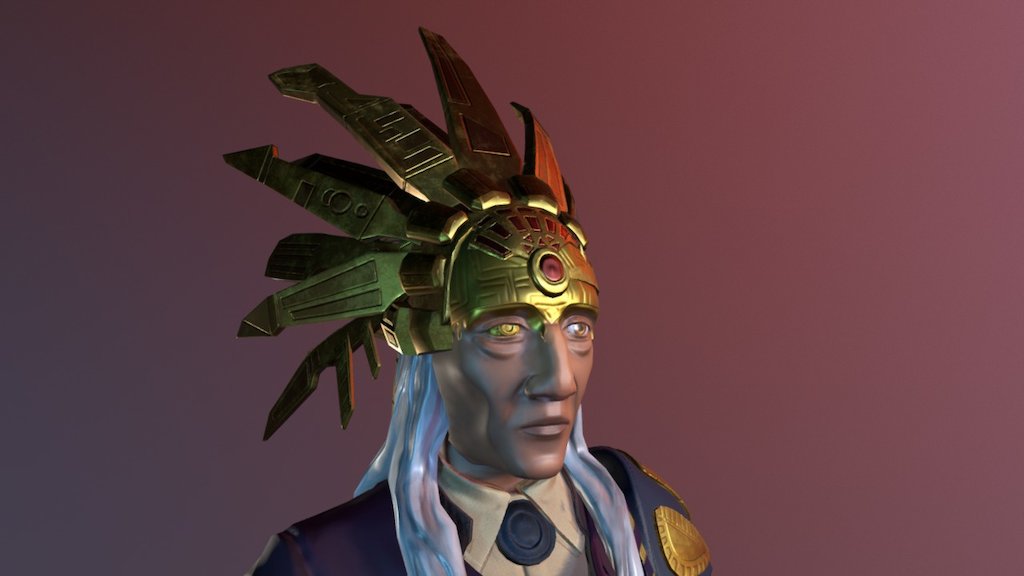 Sci fi native american - 3D model by Kasparas (@kaspa) [32f79f2 ...