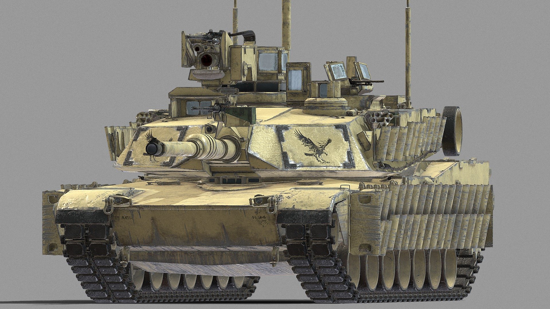 Tank M1A2 SEP 2 Abrams 3D Model - 3D model by Lasha-Georgy Bajadze ...