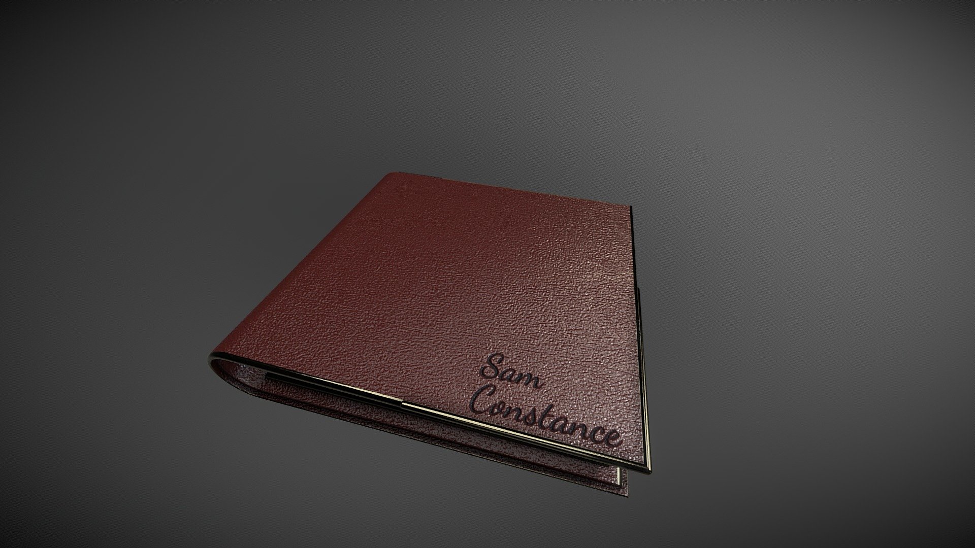 Wallet - 3D model by Sam Constance (@ConstanceBespoke) [32f8977 ...