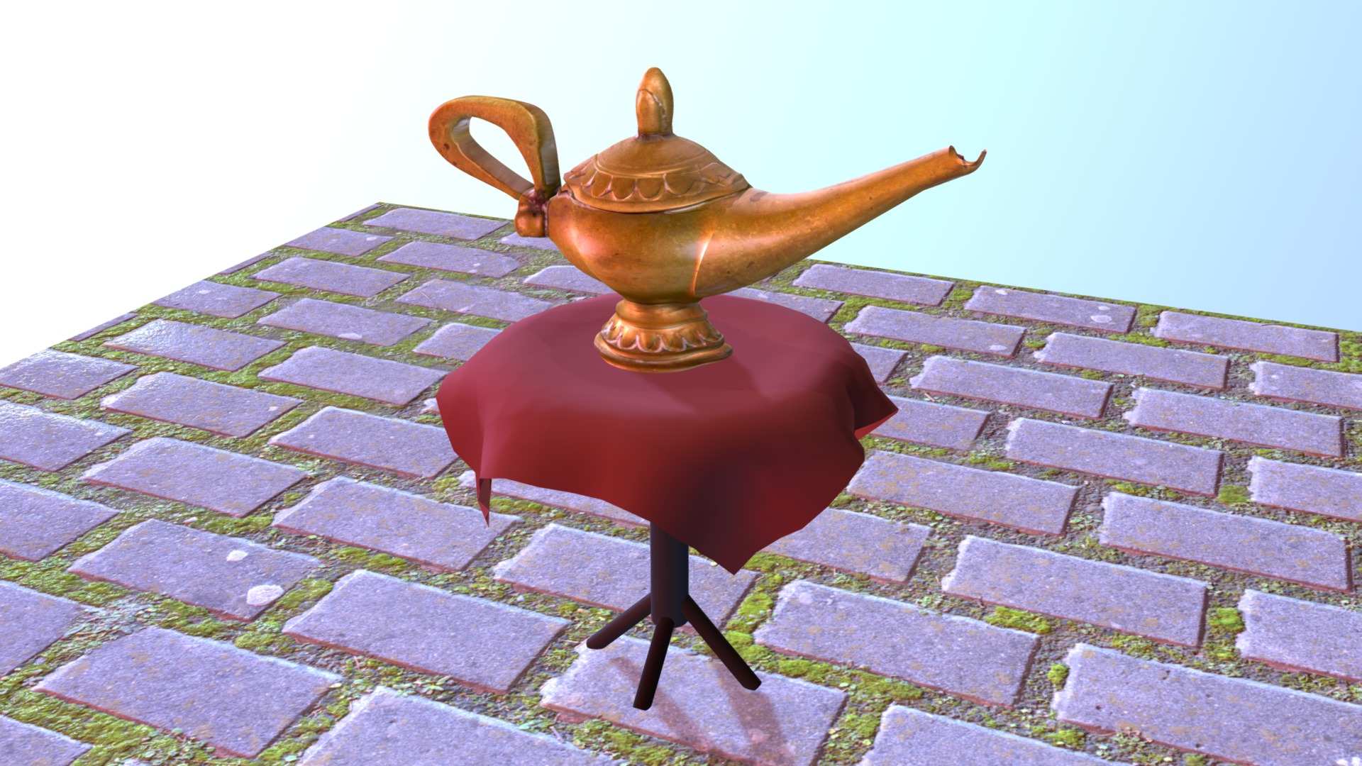 magic lamp - 3D model by lahoegta5 [32f8e0c] - Sketchfab