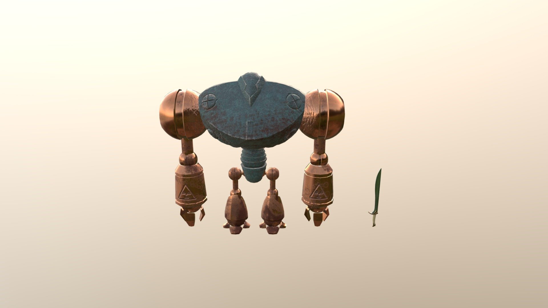 Robot.Sword - 3D model by gavenwc [32f979d] - Sketchfab
