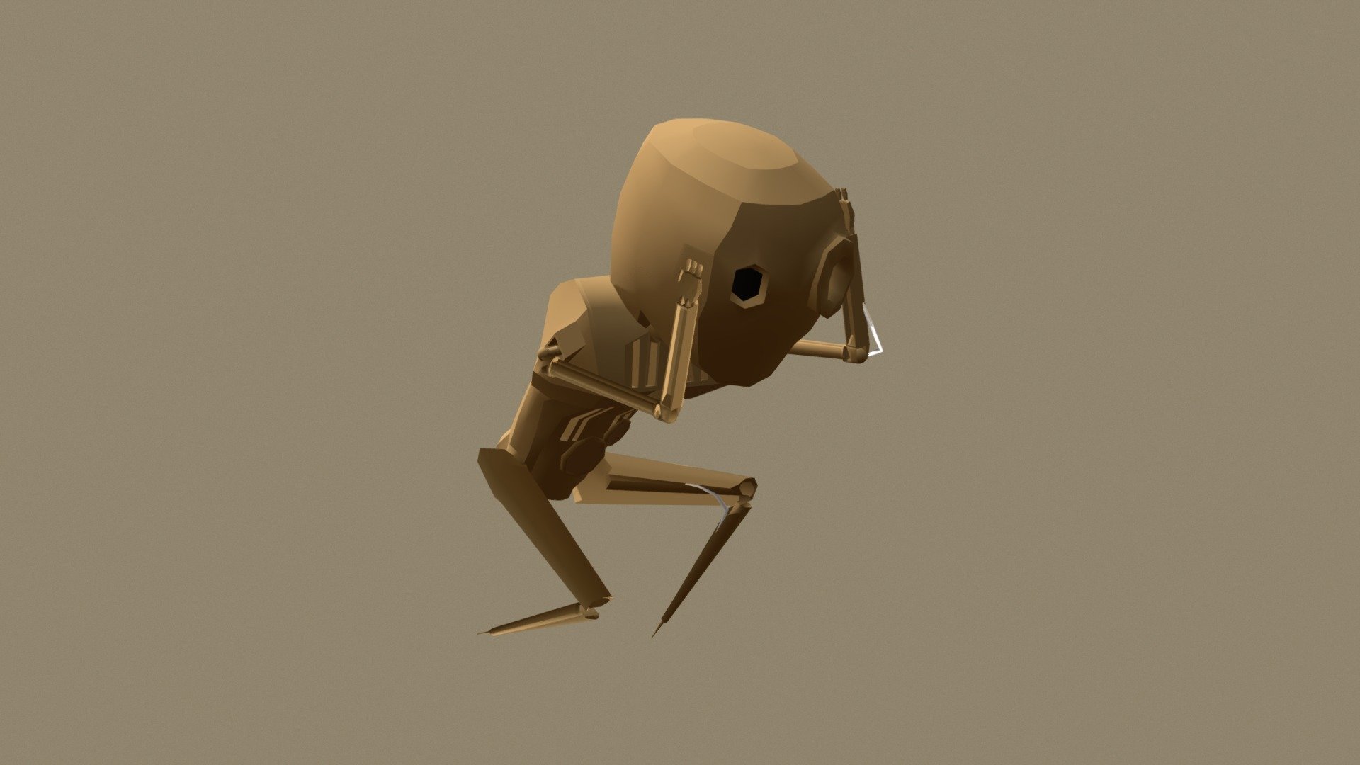 Crouched ScareBot - 3D model by CyanArt [32fa1f4] - Sketchfab