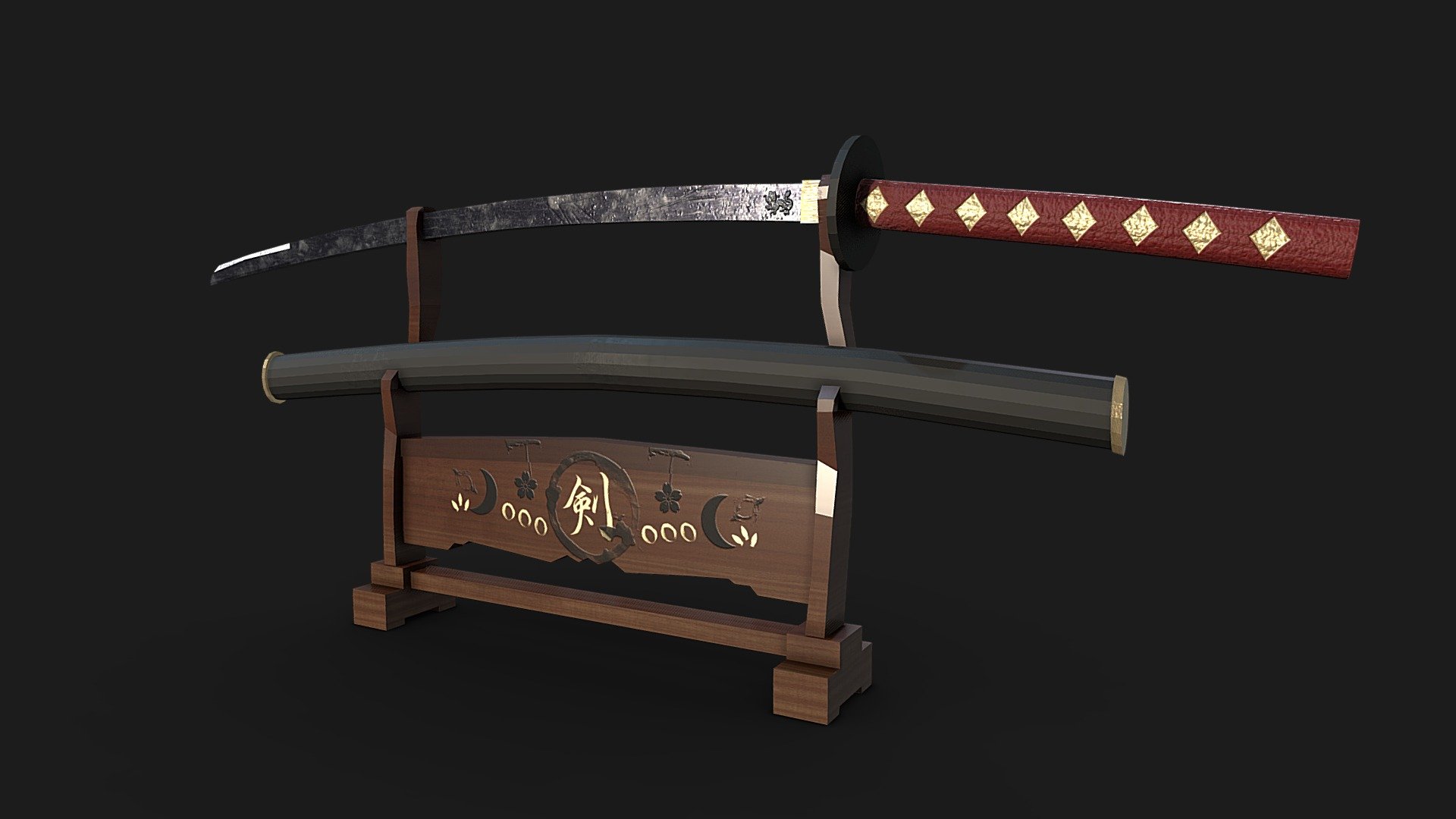 Katana - Download Free 3D model by Alexandria Maharaj (@Thedovahtamer ...