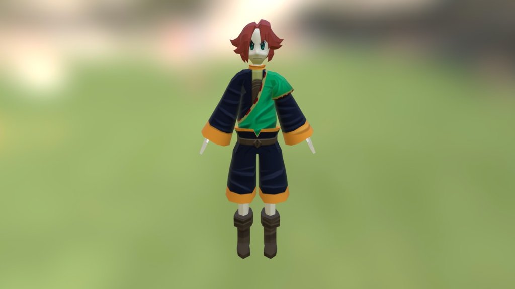 Azel Low Poly - 3D model by rockmon [32fefab] - Sketchfab