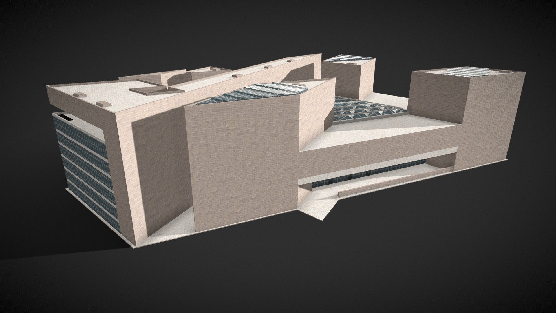 National Gallery Of Art Low Poly Game Ready - Download Free 3D model by ...