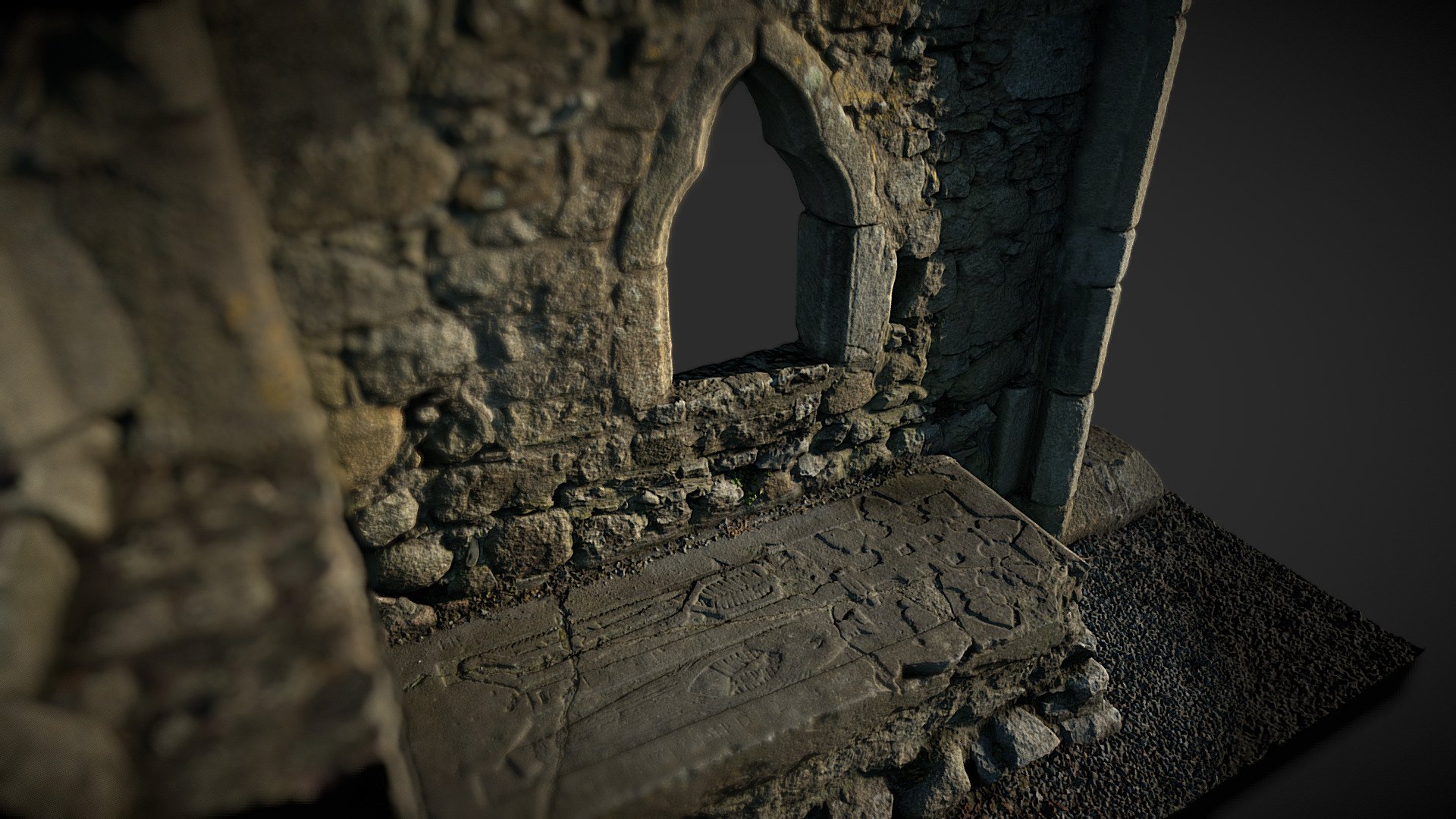 Cadaver Effigy Tomb (KD040-002033) Castledermot - 3D model by Co ...