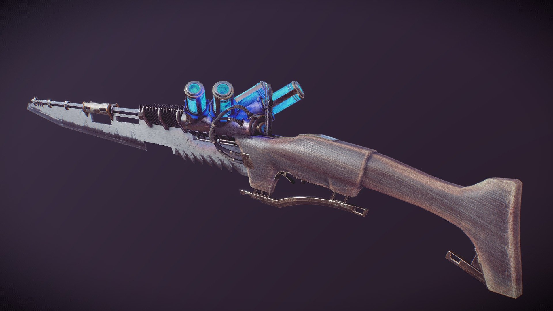 Electropunk Gunblade - 3D model by SuspiciouslyAwesome (@TiRi2501 ...
