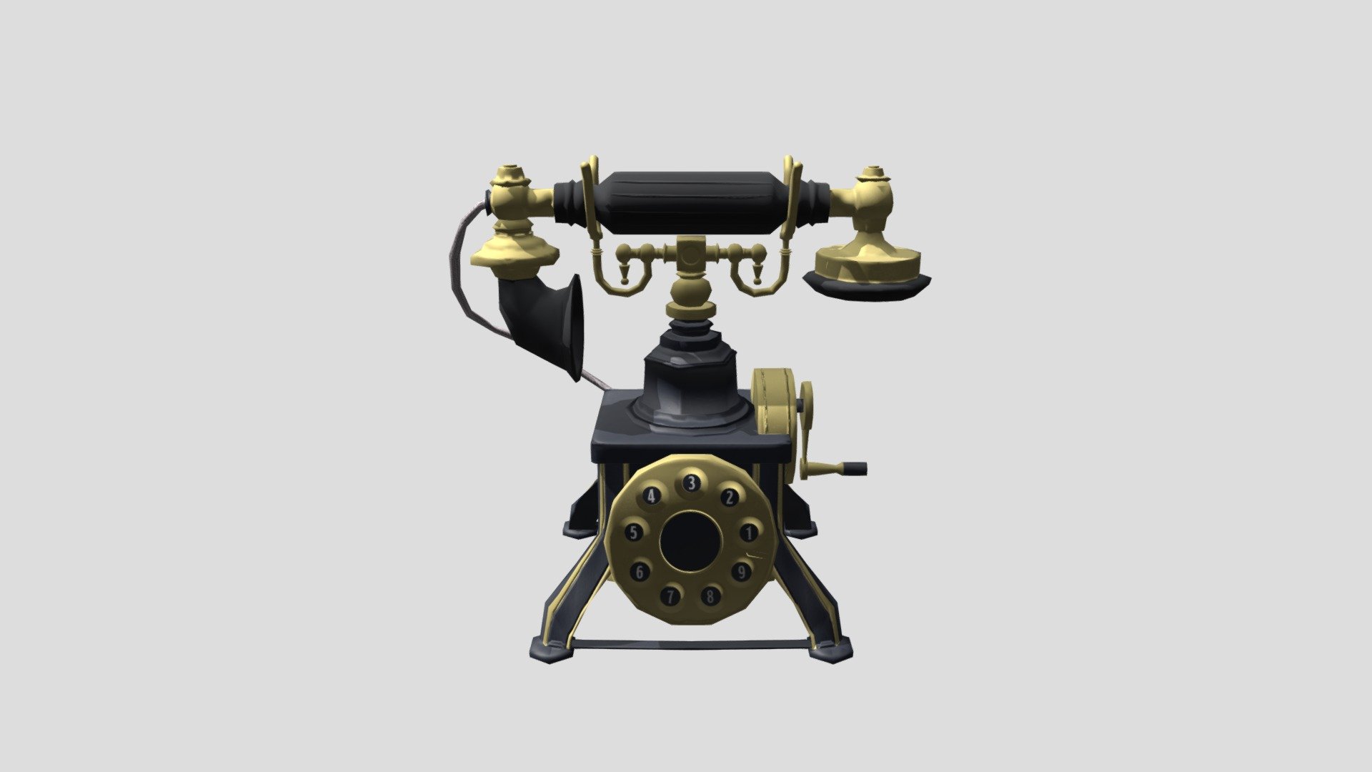 Telephone Low Poly (4k) - 3D model by Valentino Hrncir (@VioletHermit ...