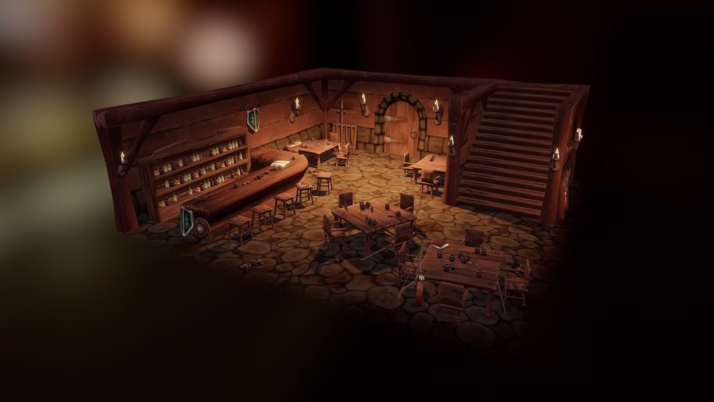 Tavern - 3D model by Zacrifice [3308a67] - Sketchfab