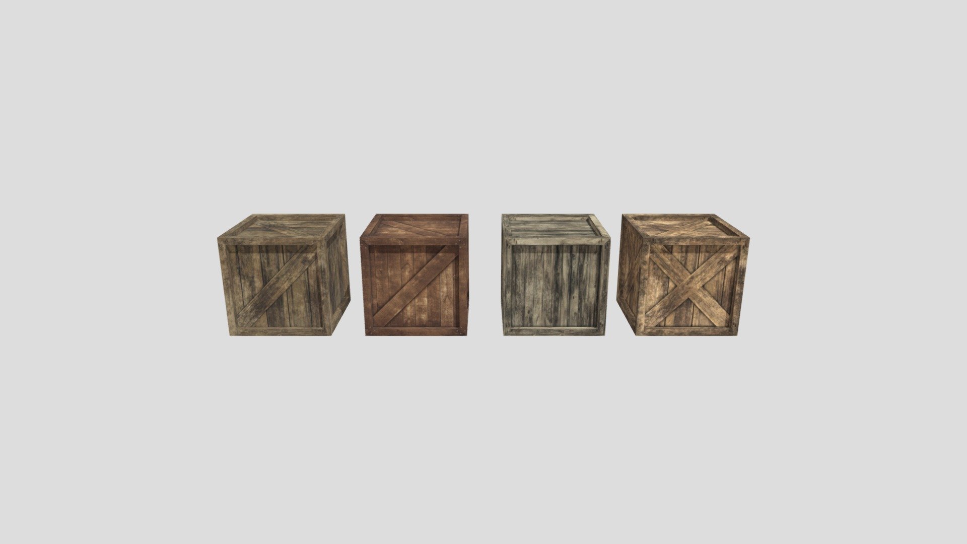 Free 3d models of boxes for your work - Download Free 3D model by Vadim ...