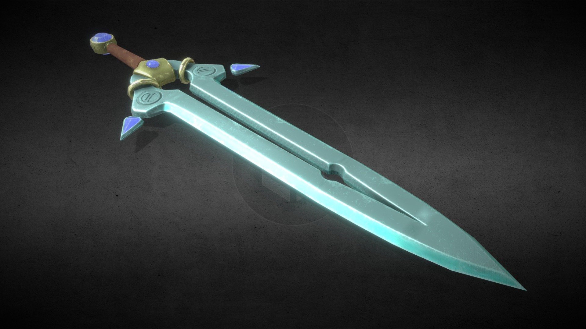 Fantasy Sword - 3D model by Sir Erdees (@sirerdees) [330b659] - Sketchfab