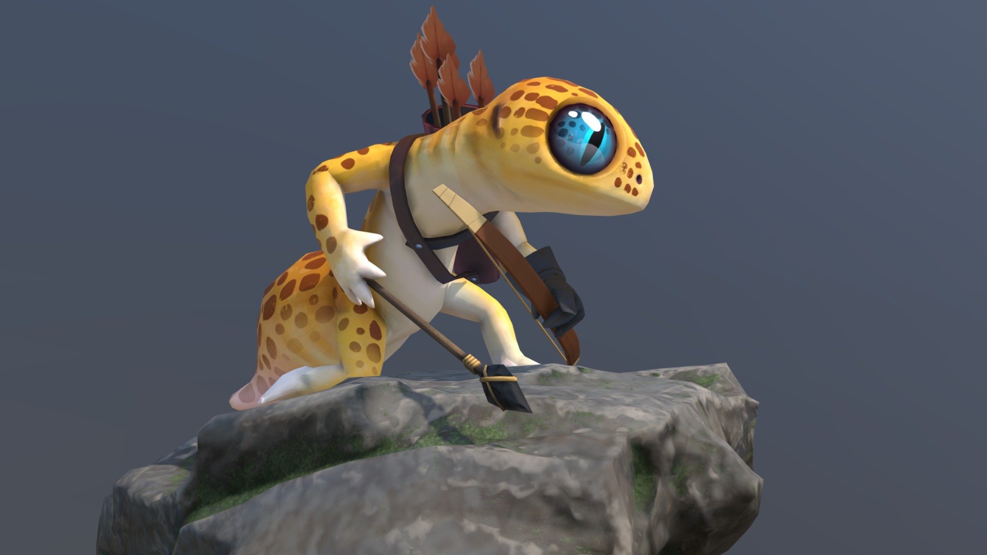 Leopard Gecko Hunter - 3D model by Demetria R.E. Lowther (@Demajesh ...