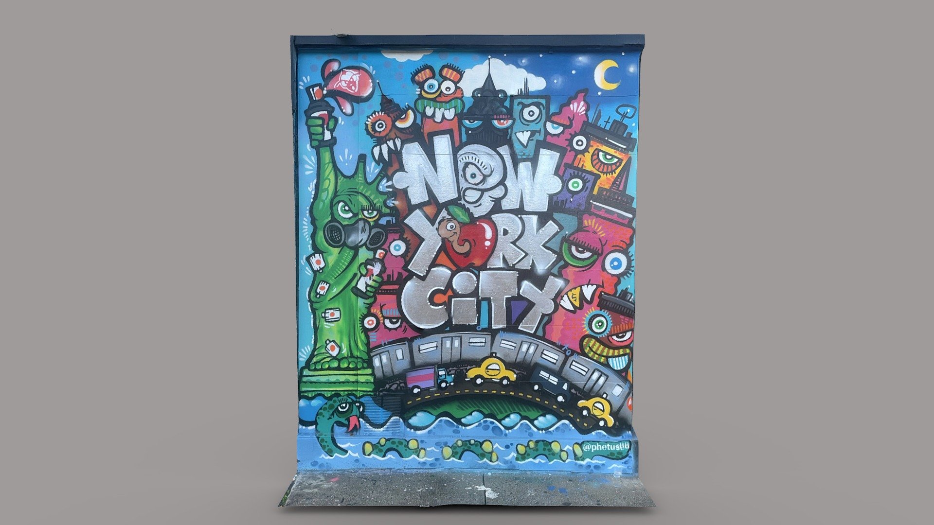 New York City mural - 3D model by Stuart Rosenberg (@s2rosenberg ...