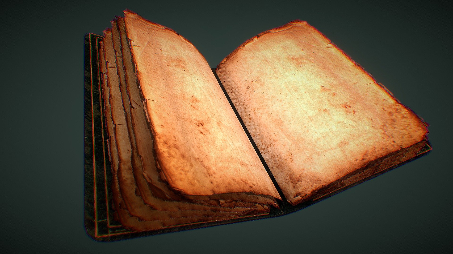 Open Old Book - 3D model by DianaV.Mendoza [330ce42] - Sketchfab