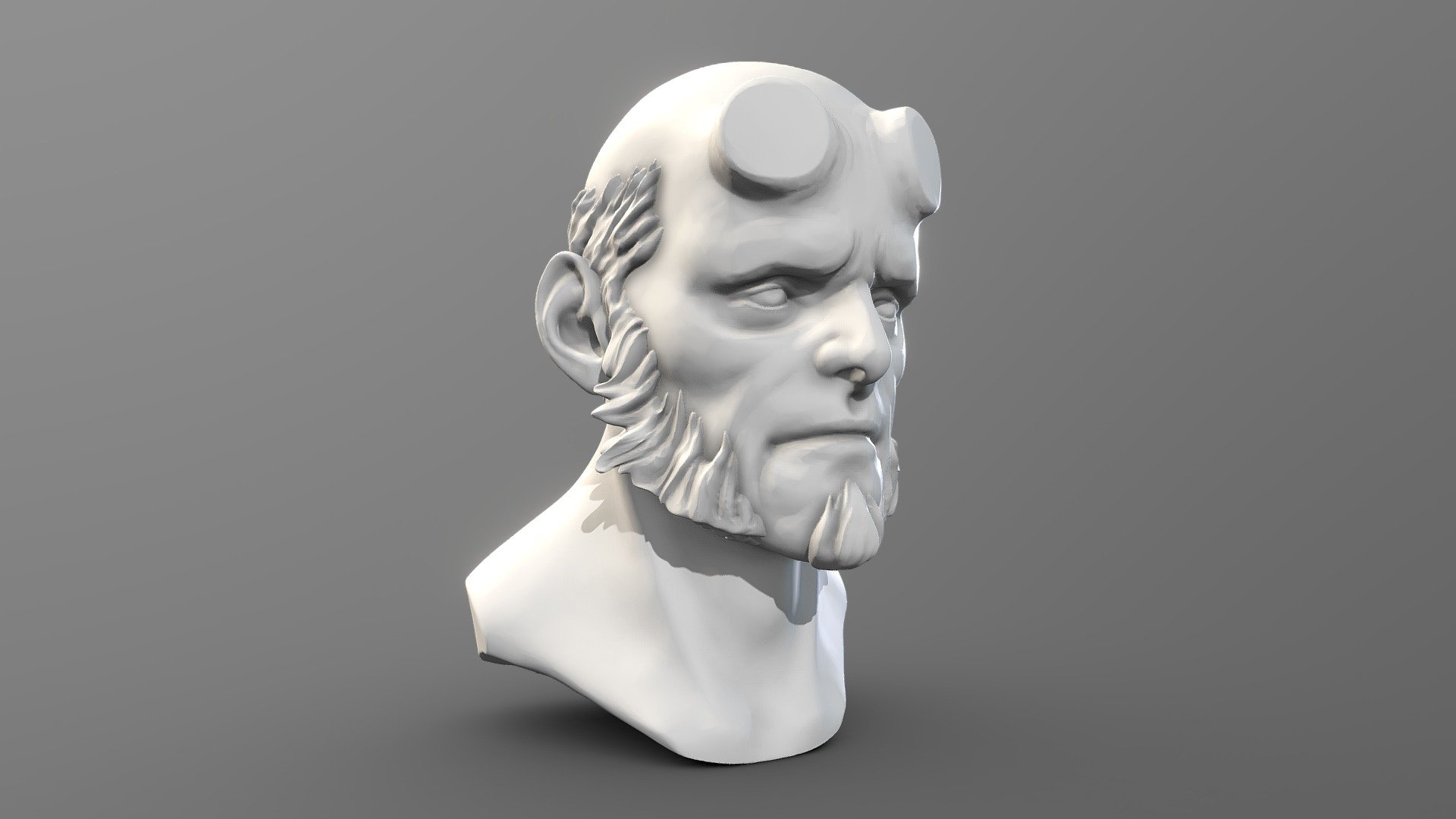 Hellboy Bust - Buy Royalty Free 3D model by Alexandria Maharaj ...