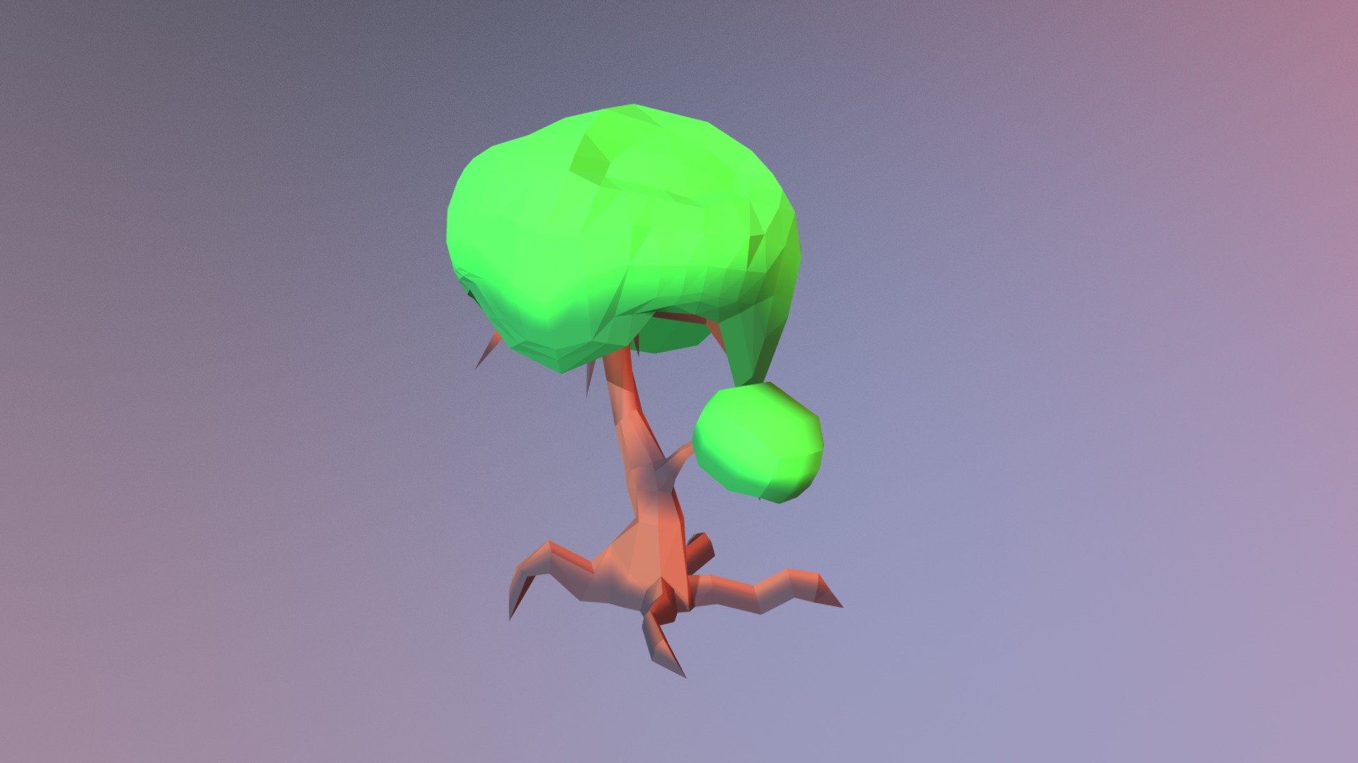 Cartoon Tree - 3D model by m1thrill [33109f7] - Sketchfab