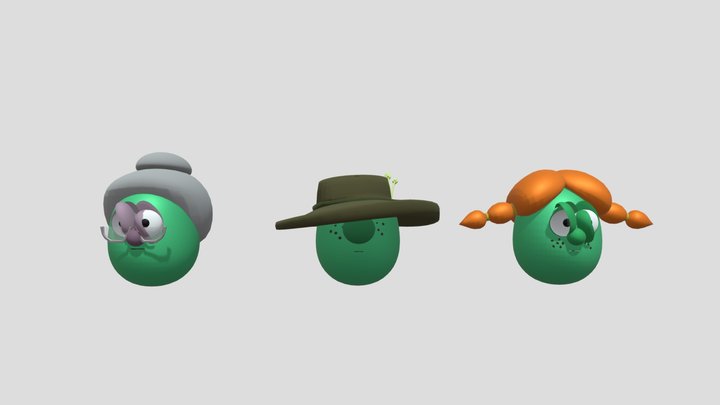 Veggietales 3D models - Sketchfab