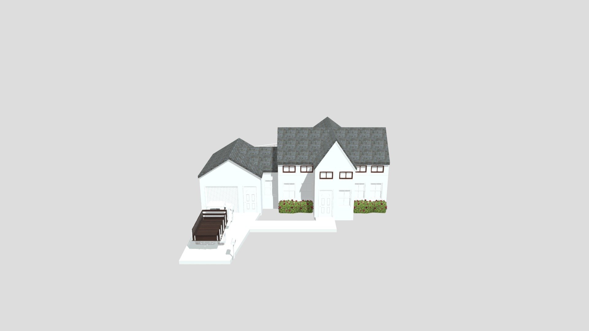 1950s House - Download Free 3D model by Home Design 3D (@homedesign3d ...
