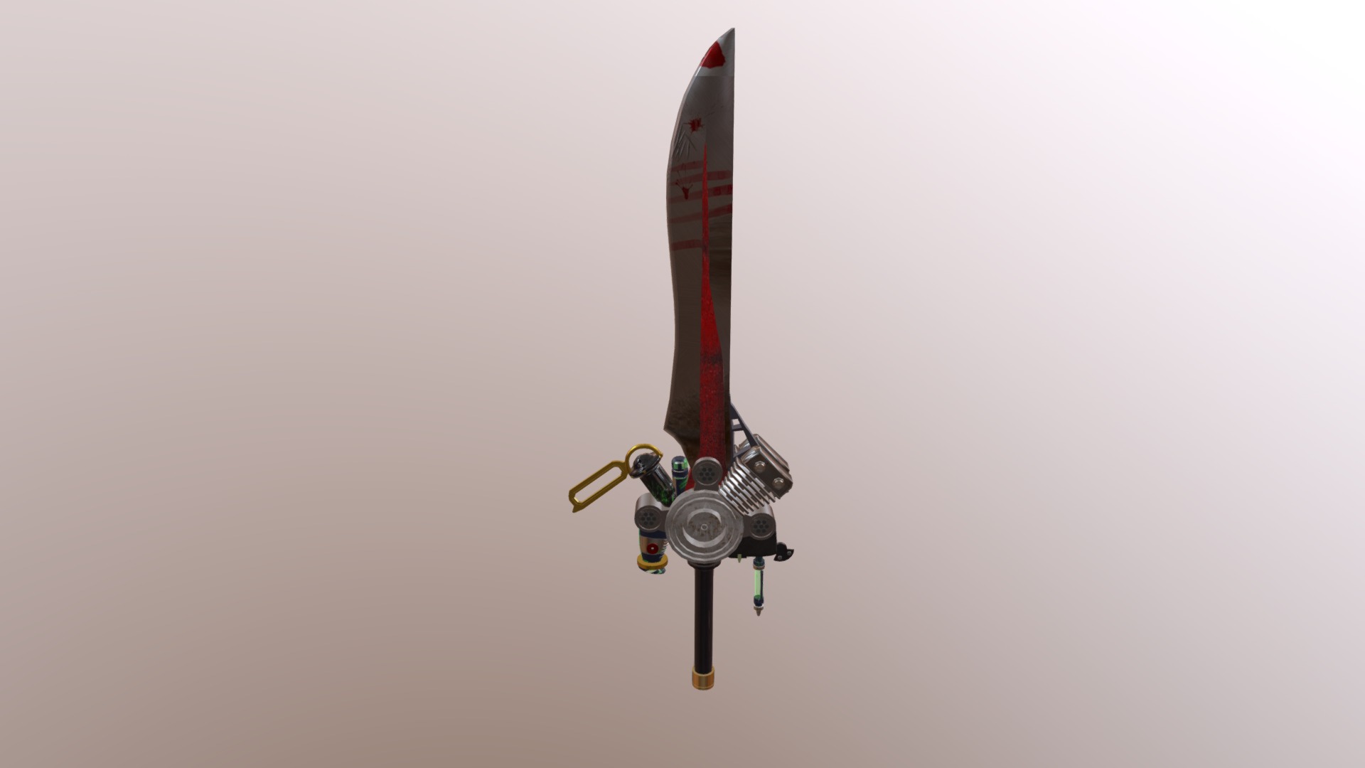 Engine Sword form Final fantasy w/some libertys - 3D model by ...