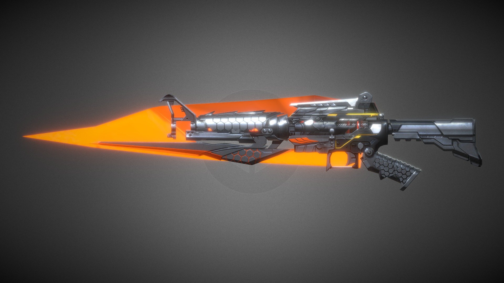 CrossFire's M4A1 Red Beast Ion Blade - 3D model by AlxDemento [3319ab8 ...