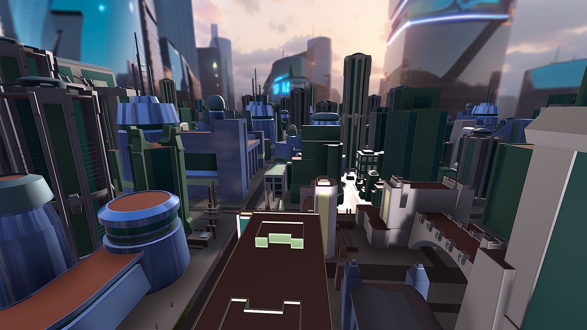 Technocity with Blockade Labs SkyboxAI - 3D model by Advanced ...