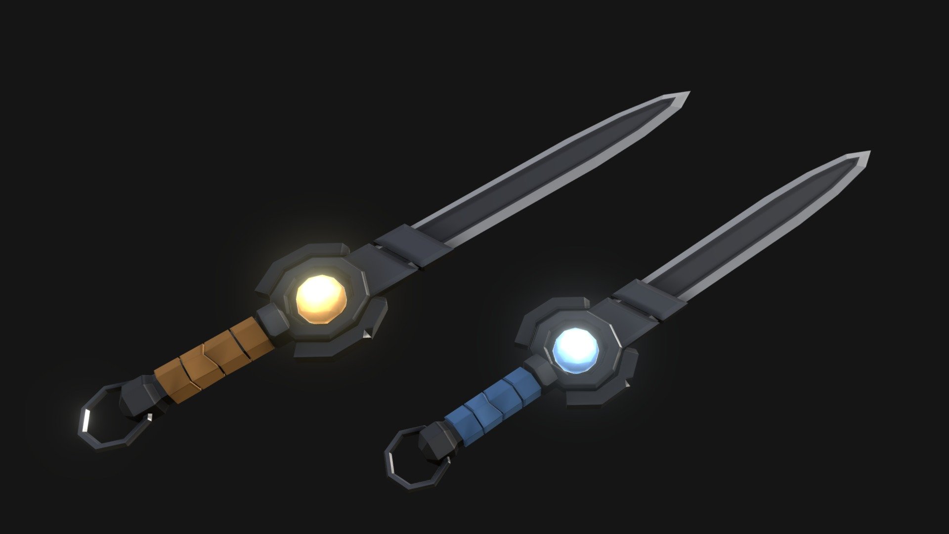Dual Swords (Low Poly) - 3D model by Likonisa (@eDU6tjT5IDwTntq ...