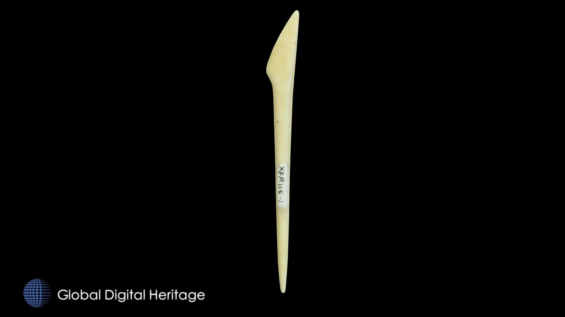 XFP-115 bone hair pin. Sanak Island, Alaska - Download Free 3D model by ...