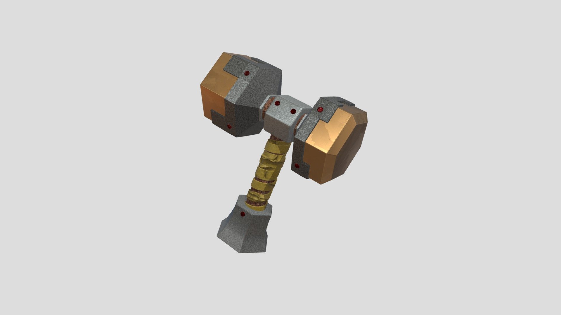 Thor Hammer - 3D model by Samuel Billah (@samuelbillah) [331eb75 ...
