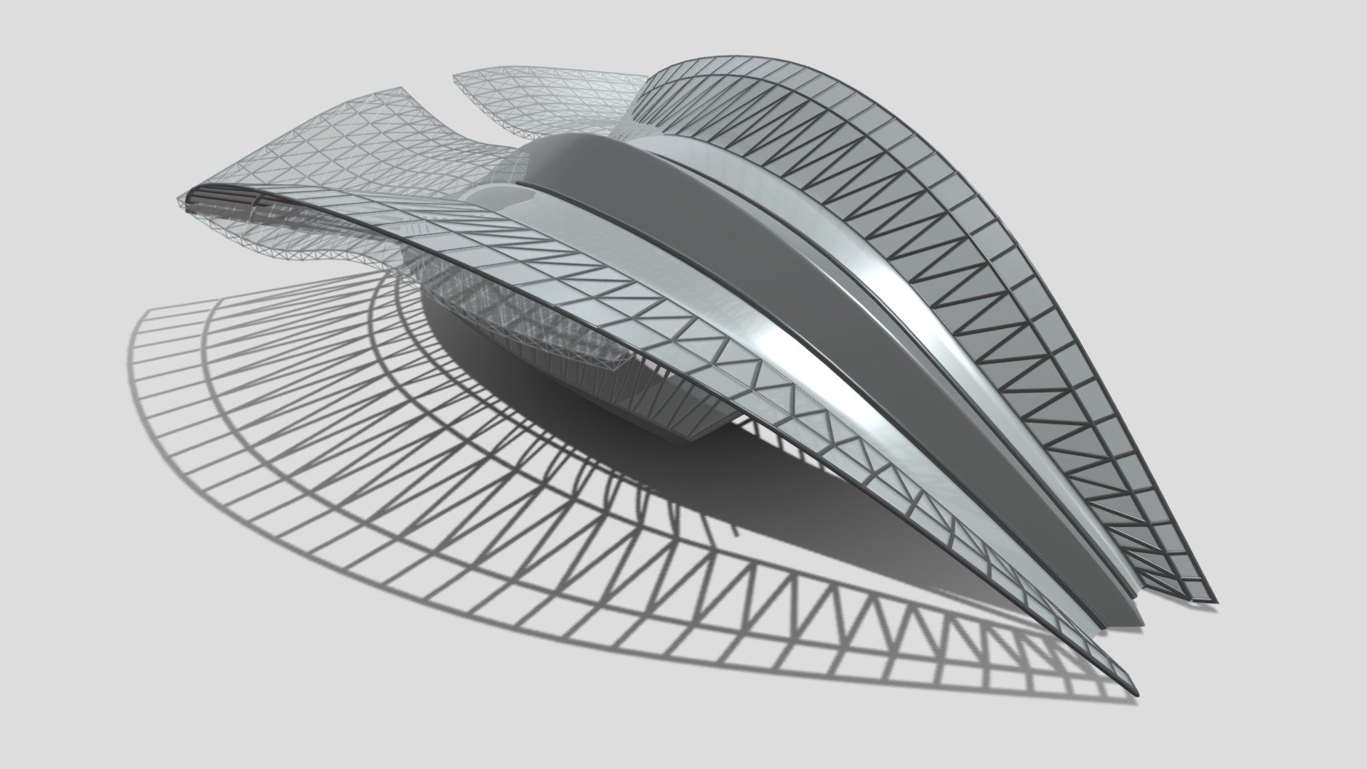 0004 - Parametric Shaded Station Structure - Buy Royalty Free 3D model ...