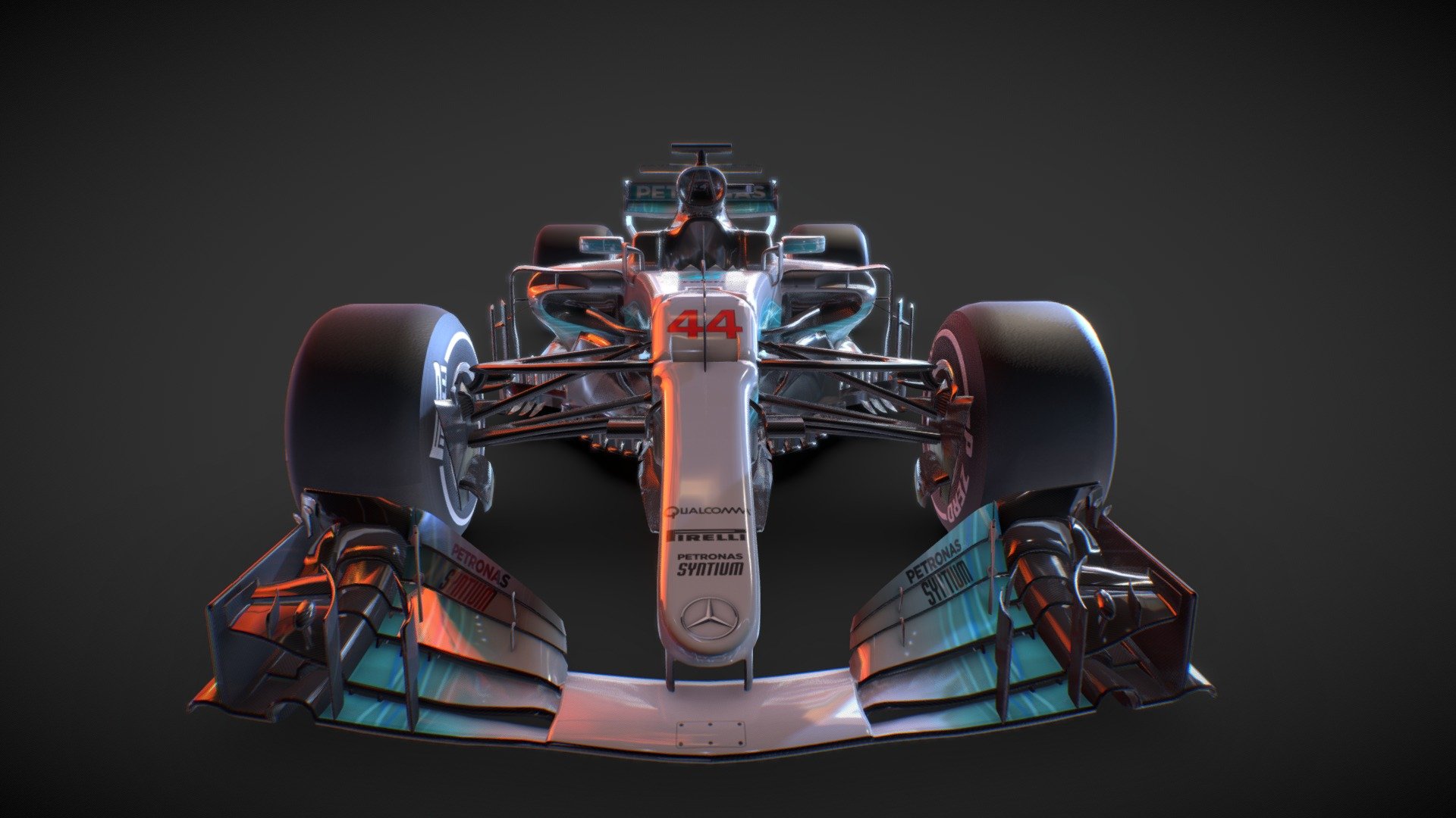 Mercedes W08 - 3D model by zhouyu8480 [332079e] - Sketchfab