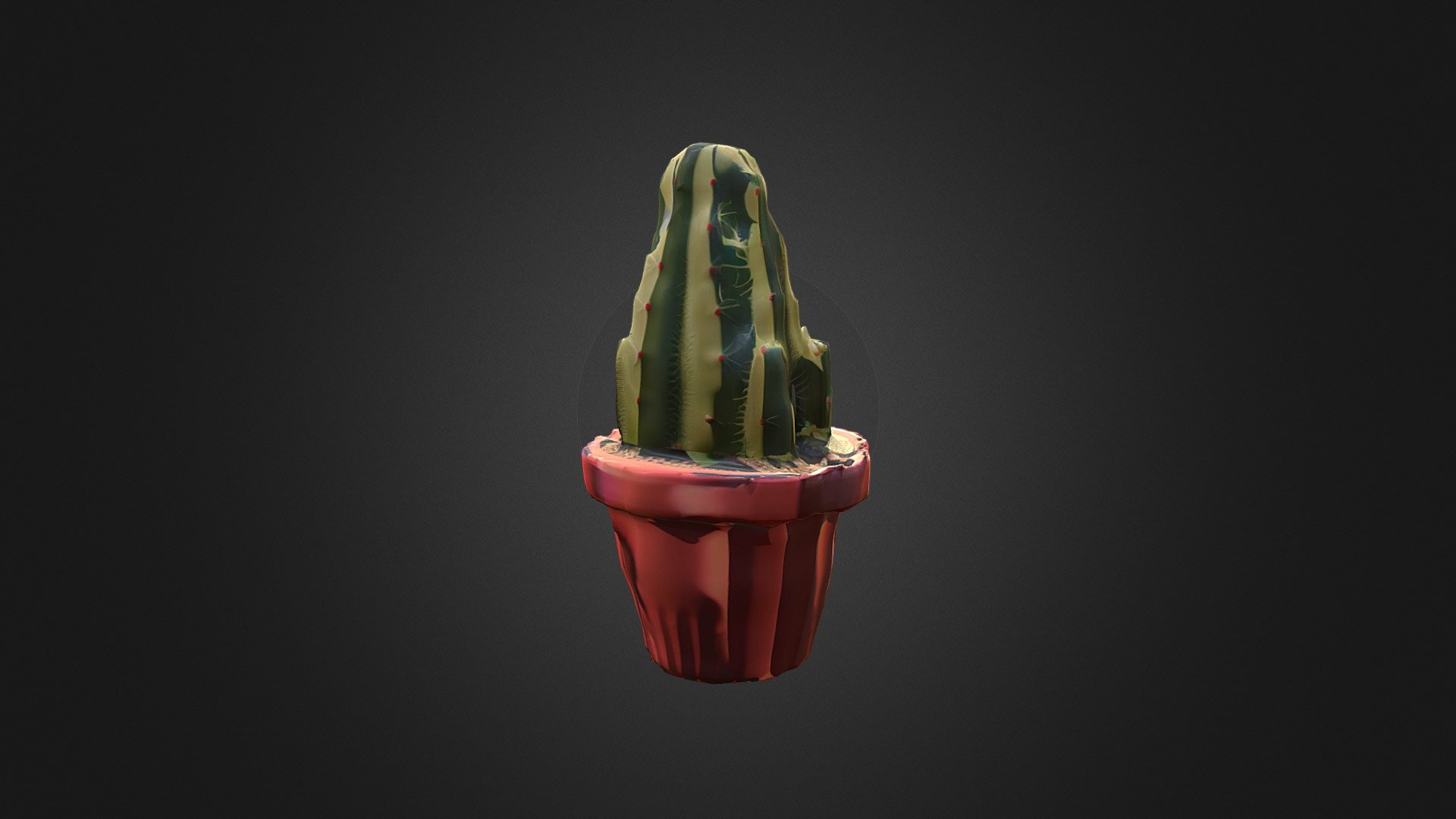 Cactus in a Pot - Download Free 3D model by vlarin [3320a8d] - Sketchfab