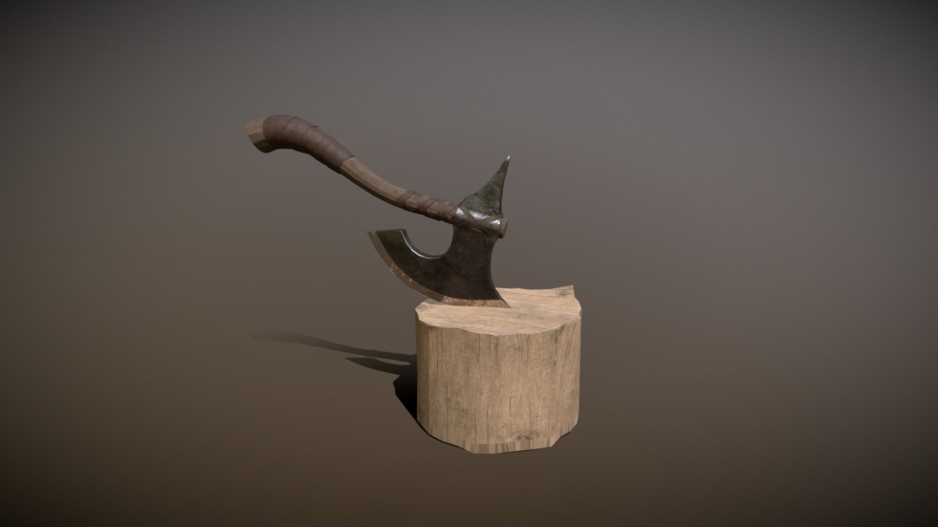 Low Poly Axe and Log - Download Free 3D model by ASAD MEHMOOD (@Asad ...