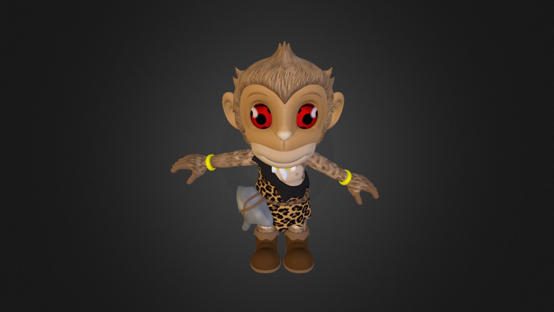 Wild Monkey 3D Print - 3D model by 3DCloud.company (@3dcloud) [3322799 ...