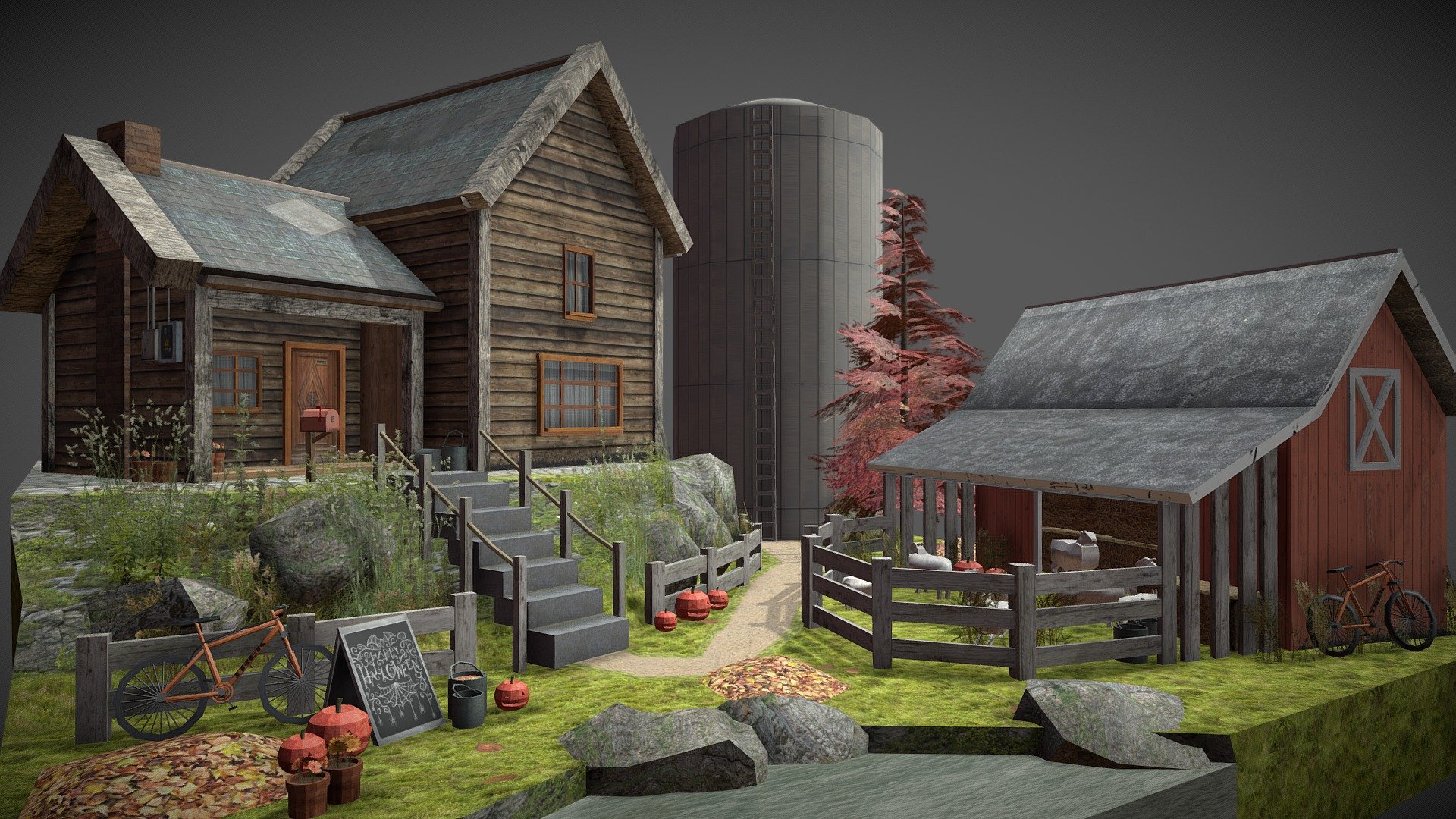 DAE Diorama retake – Small farm - 3D model by Bailey Schoonbaert ...