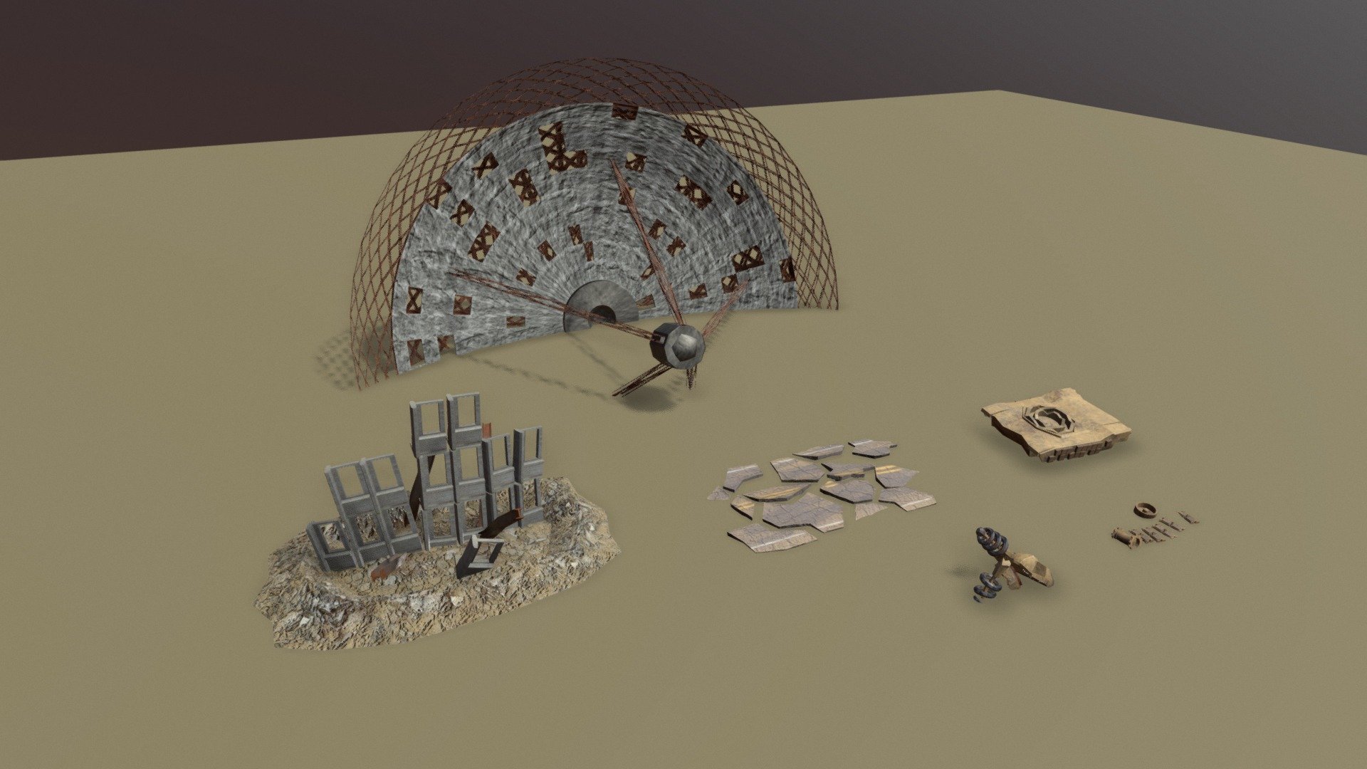6 Post Apocalyptic Props - 3D model by Michael Gauthier (@mjgauthier ...