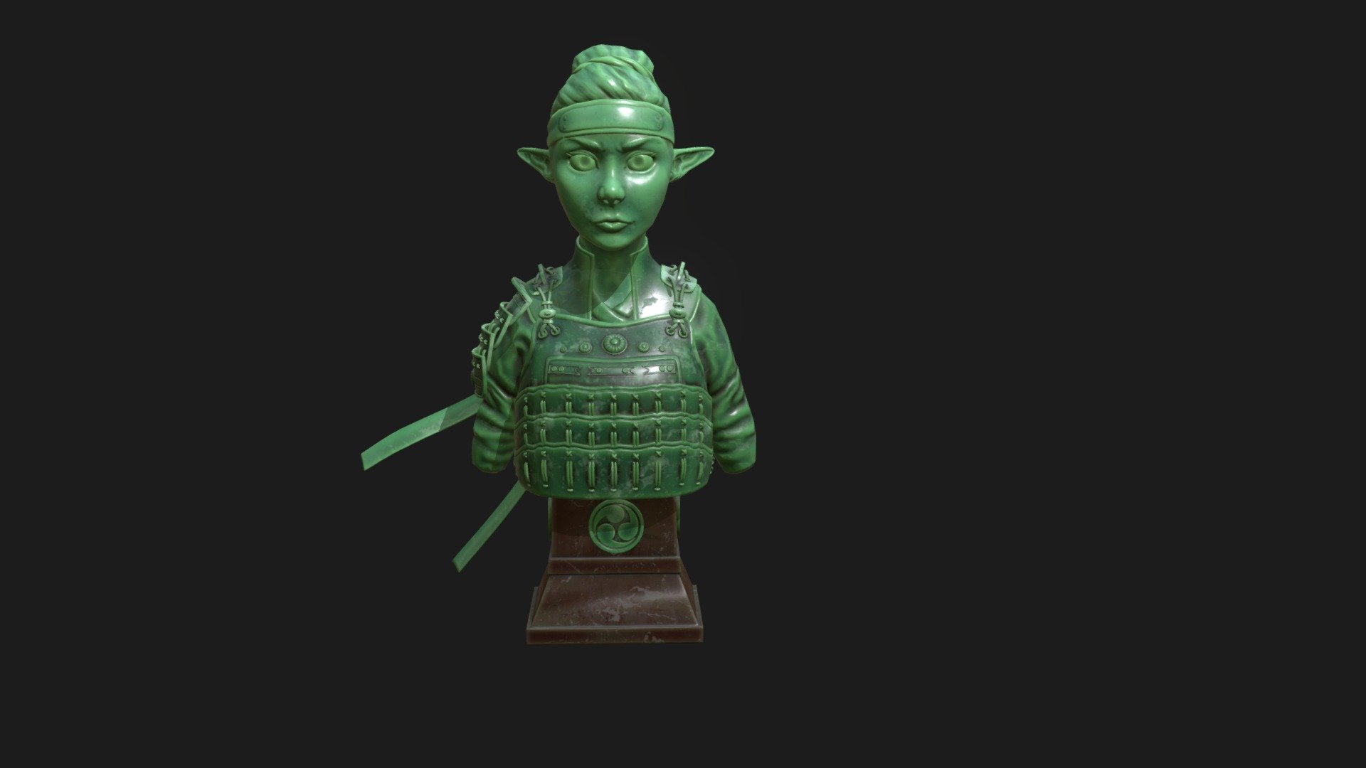 Jade Sculpture - Samurai Woman - 3D model by colomaryud [3327fe0 ...