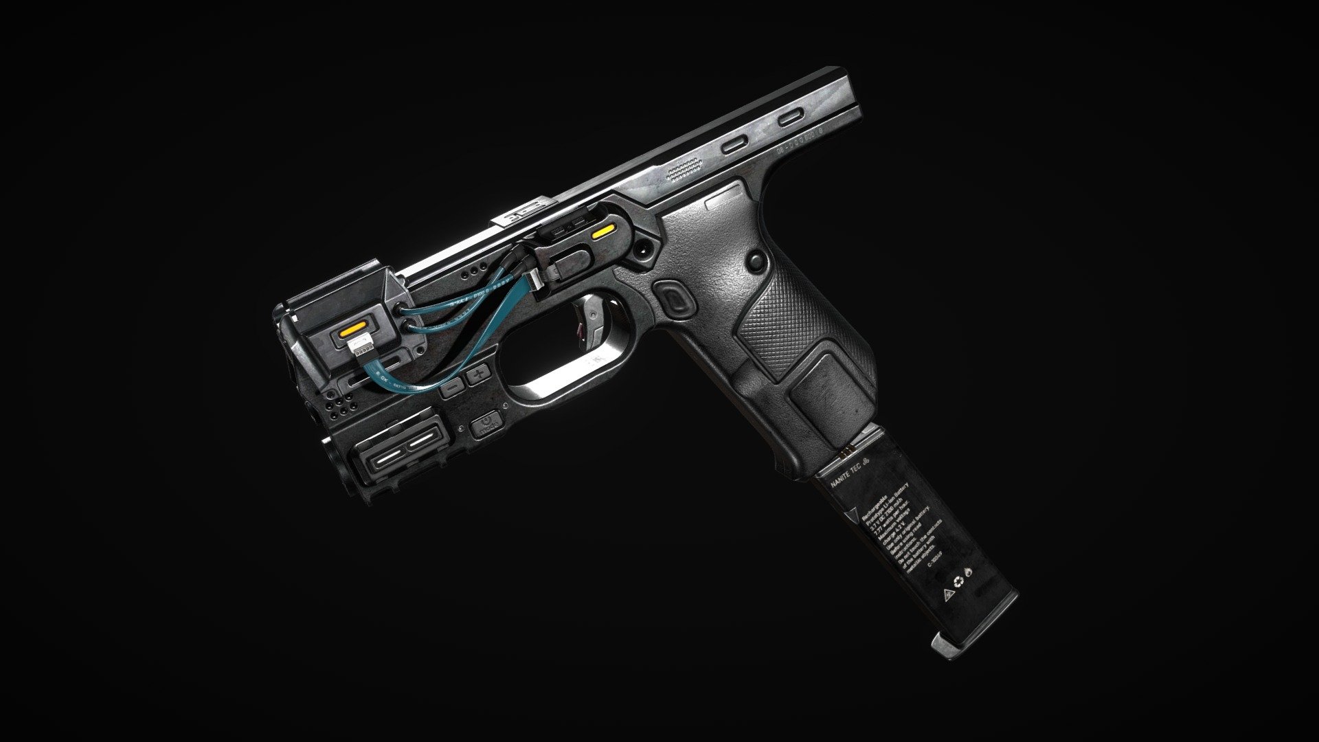 Futuristic Laser Pistol Prop