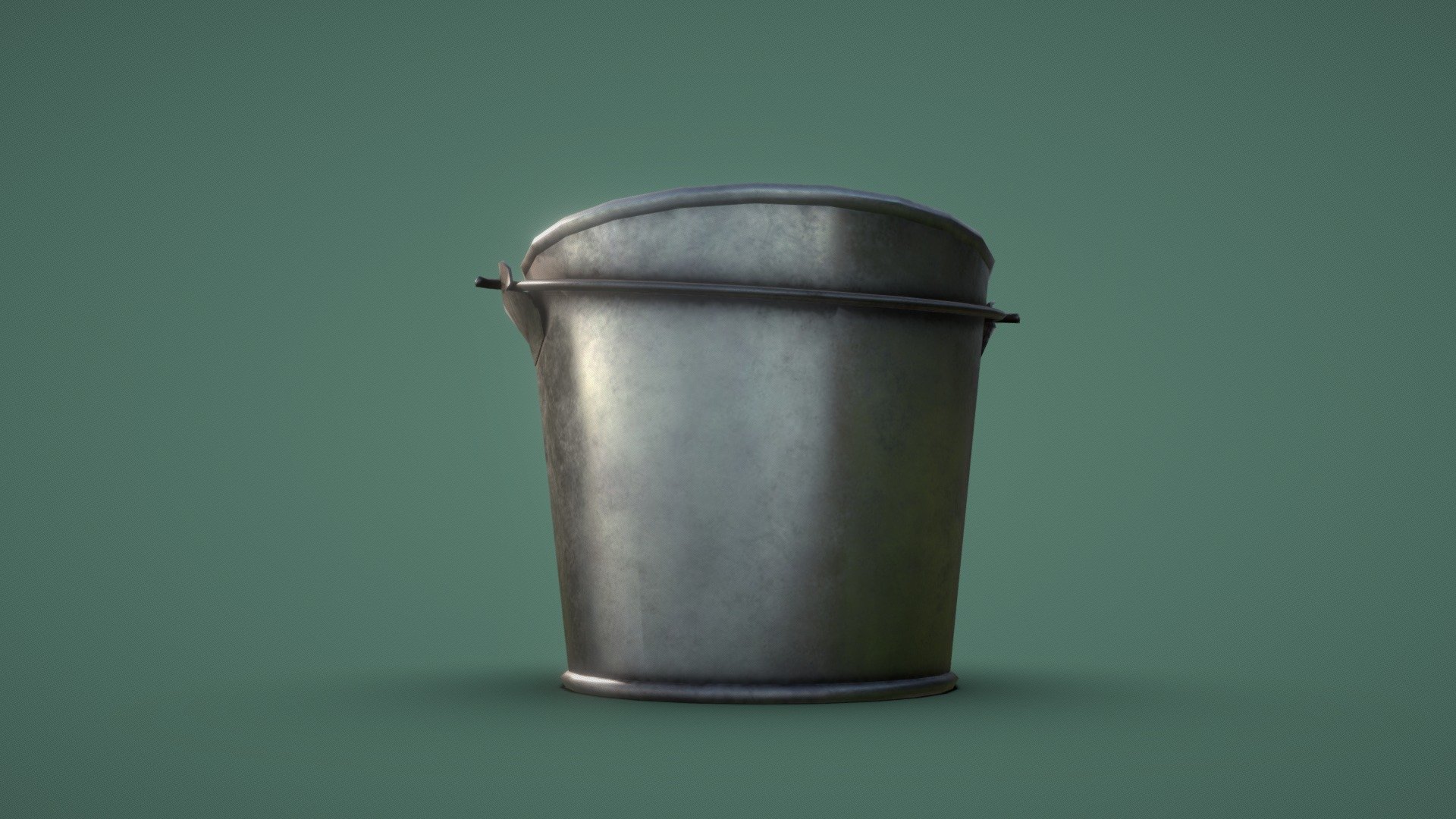 PBR - Low Poly Metal Bucket - 3D model by RETROSPEC (@retro.spec ...