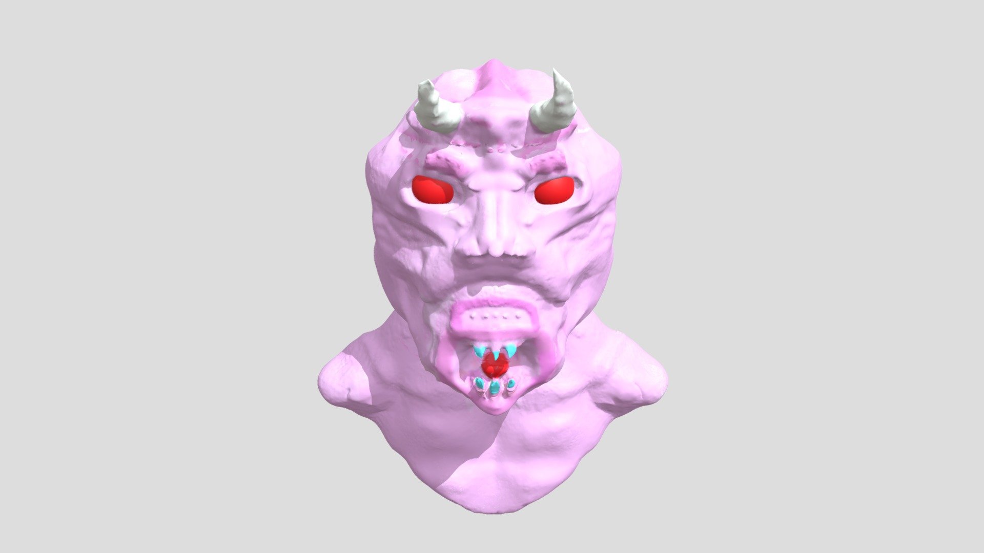 Demon Head - Download Free 3D model by NajeebHassan [3331c06] - Sketchfab