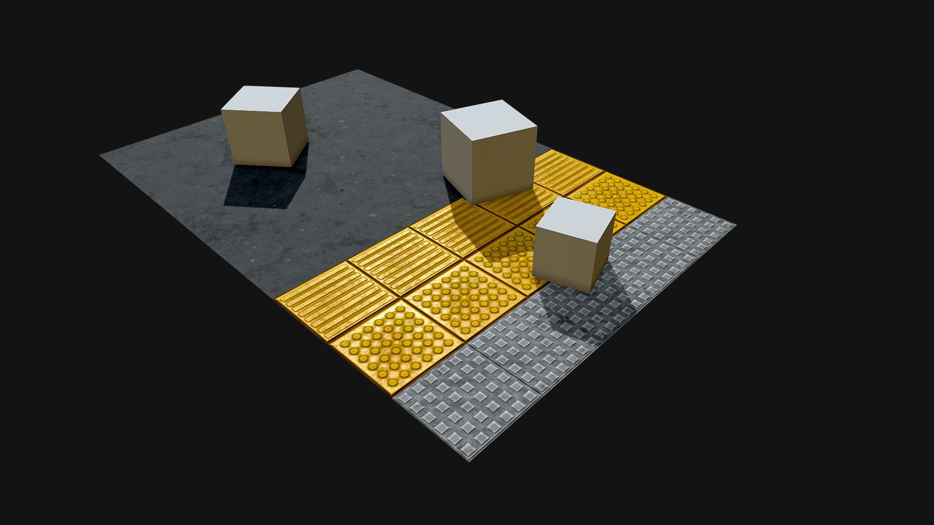 PBR Trainstation Materials (Tactile Paving) - Buy Royalty Free 3D model ...