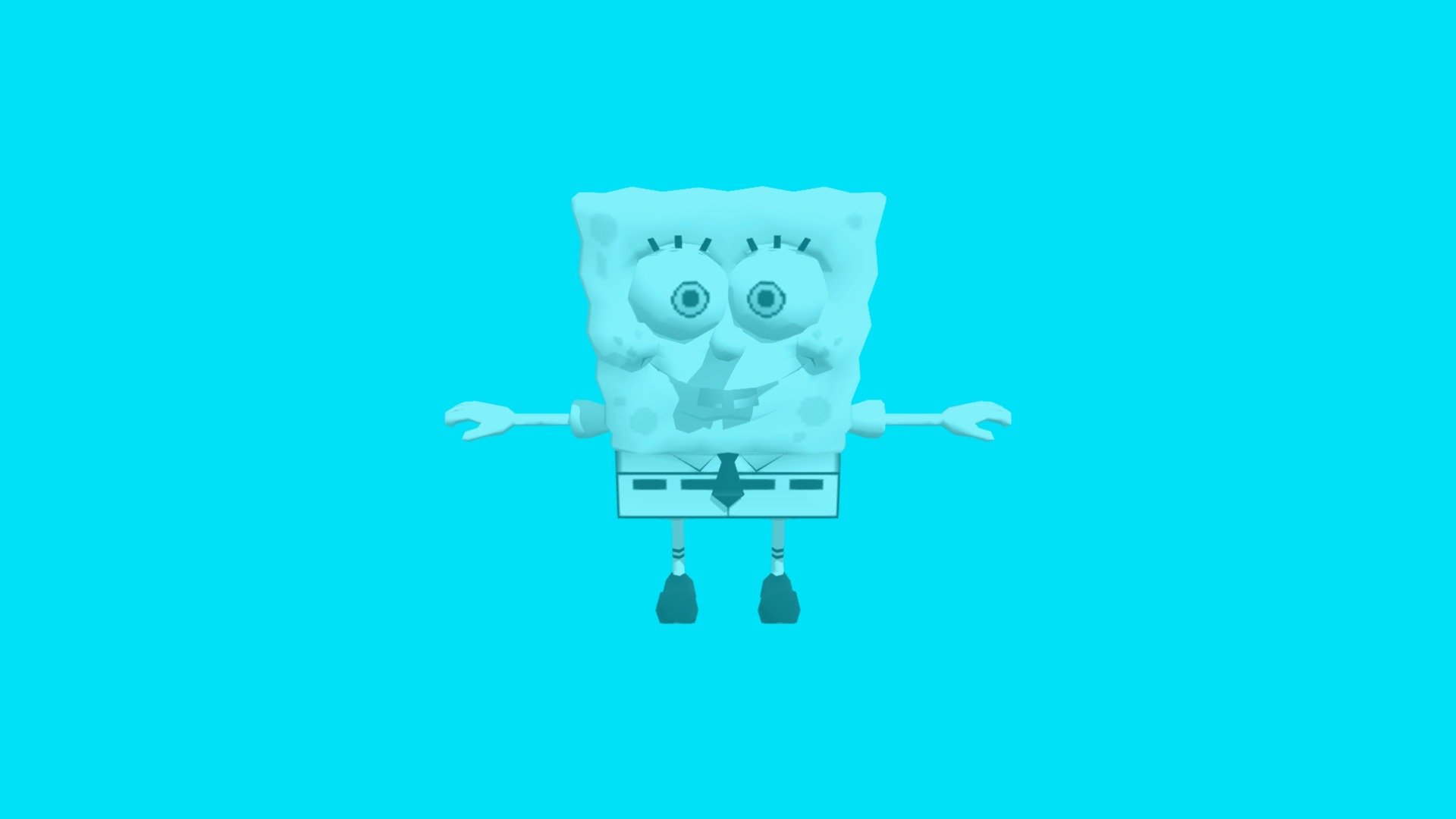 Spongebob (Colorable) - Download Free 3D model by romyblox1234 [3332f5f ...