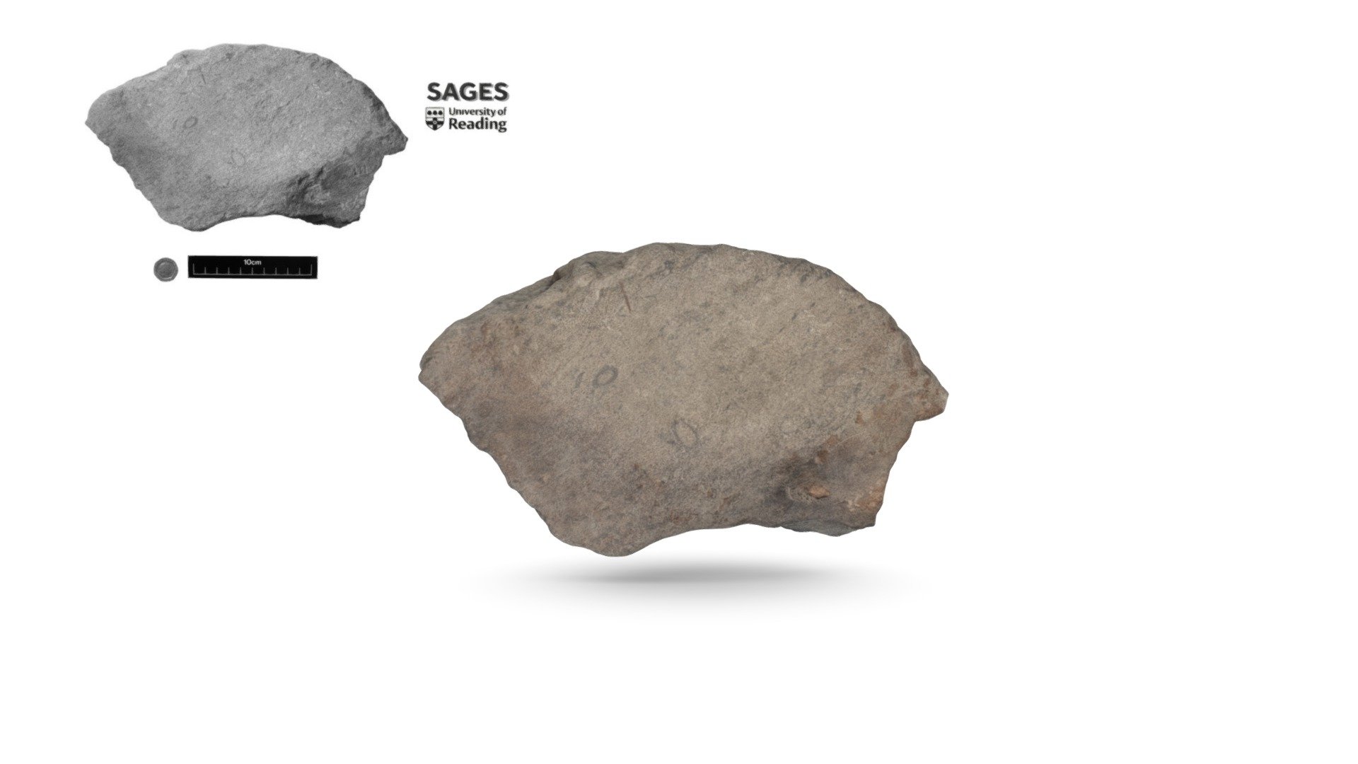 Saddle or Rotary Quern Fragment - 3D model by University of Reading ...