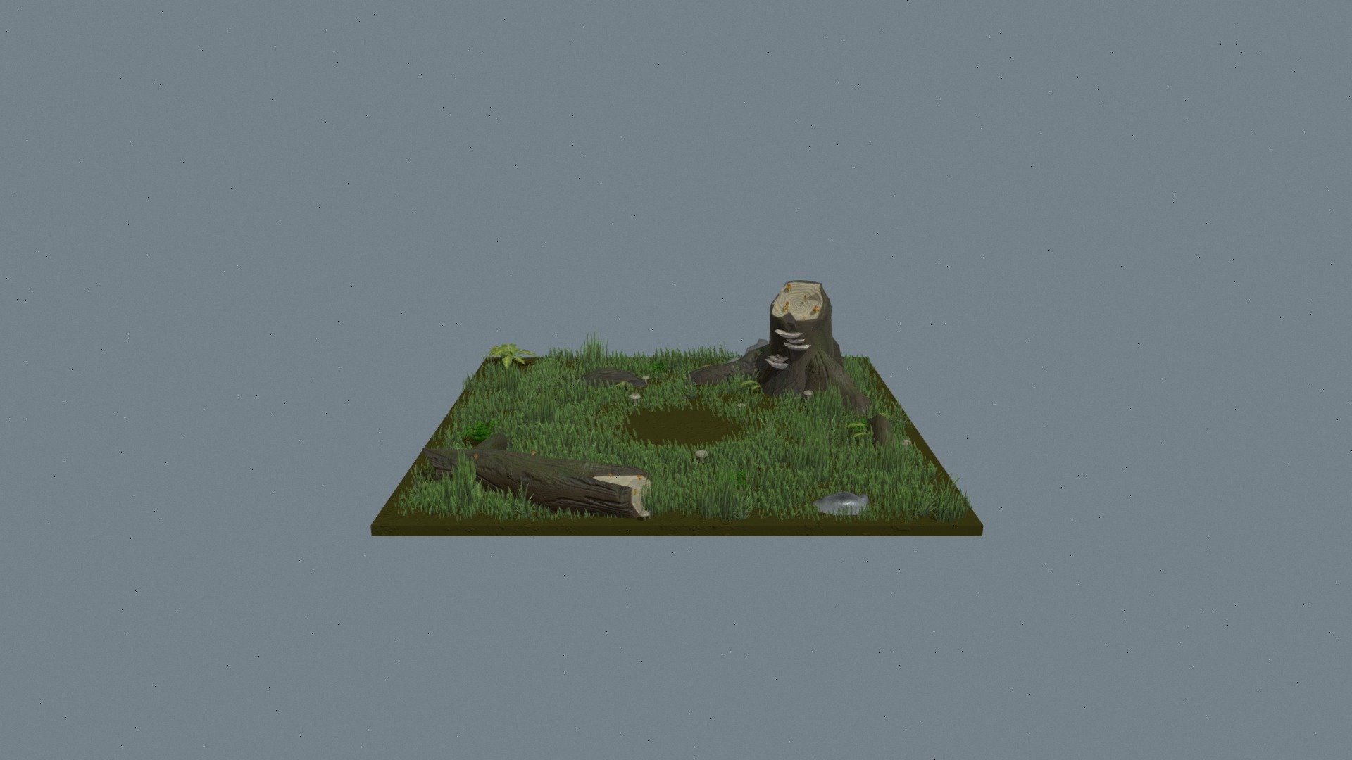 Overgrown Grass Scene - 3D model by livnx [3337932] - Sketchfab