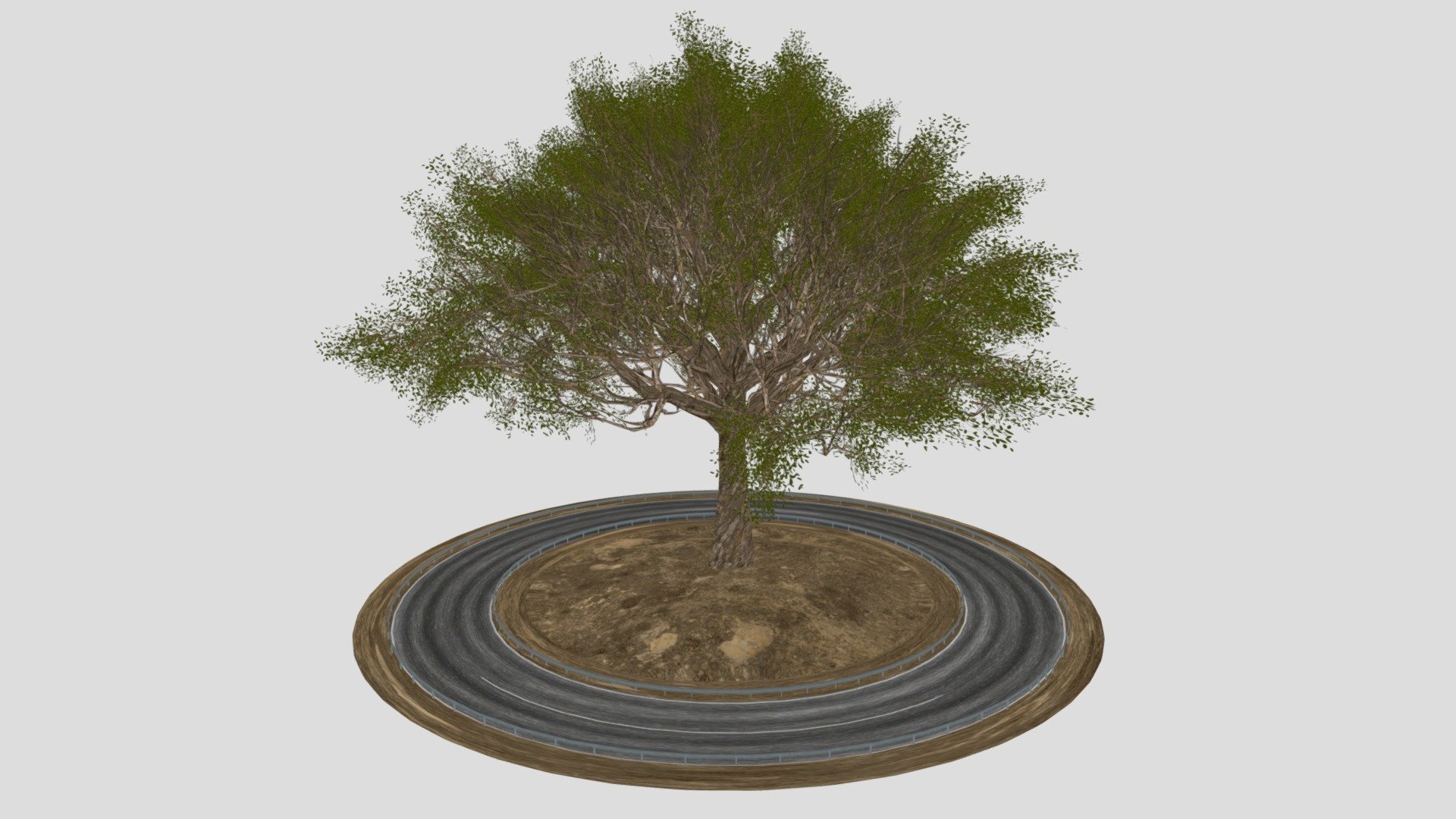 Square Road (Tree Animation) - Download Free 3D model by RonKo Studio ...